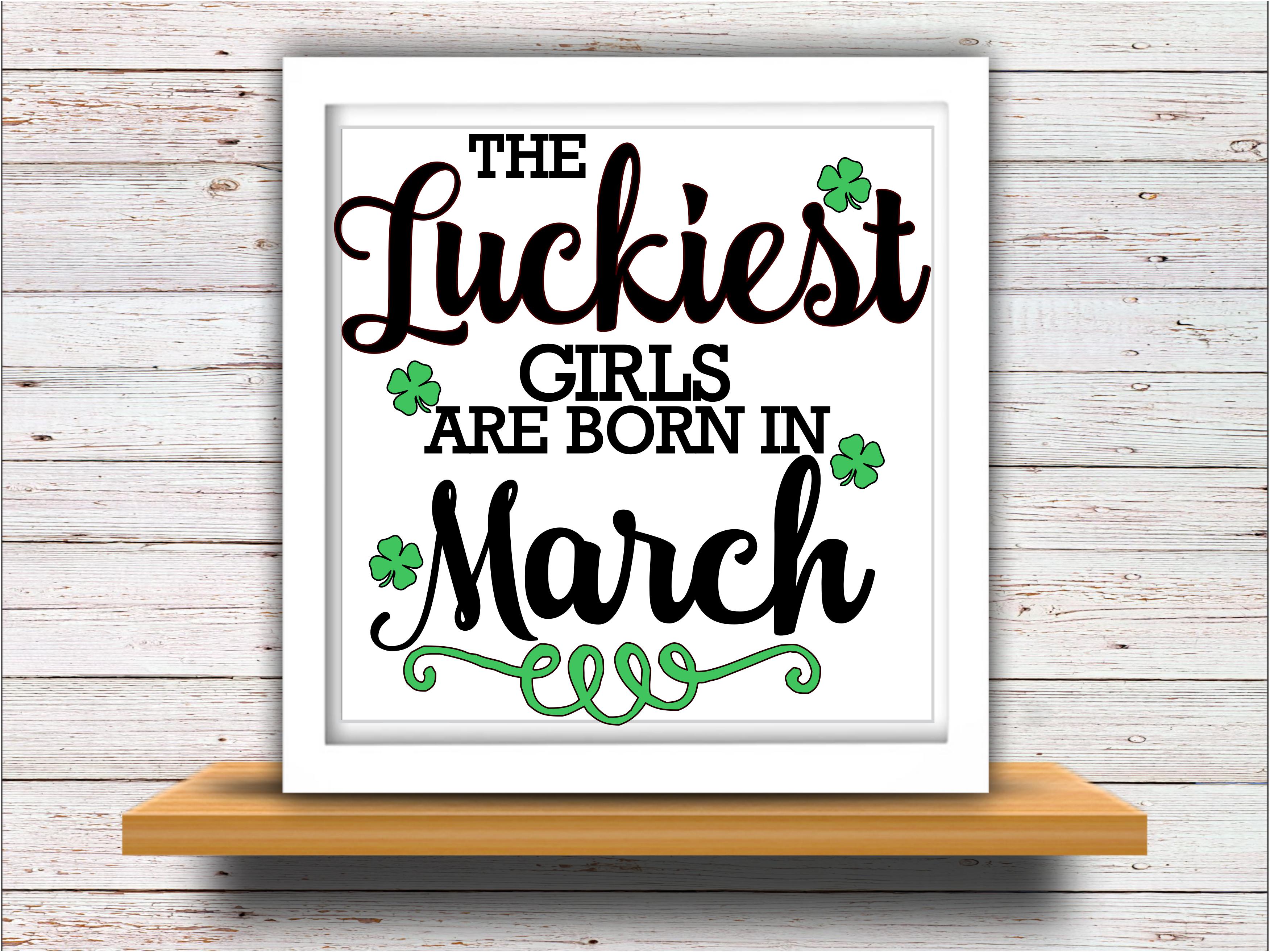 March svg SVG DXF JPEG Silhouette Cameo Cricut birthday girl svg iron ...