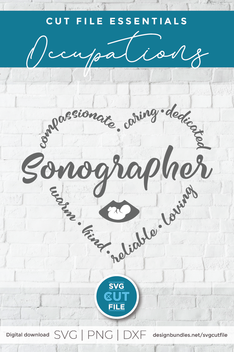 Sonographer svg, Sonography svg, Ultrasound Tech svg, heart (413510 ...