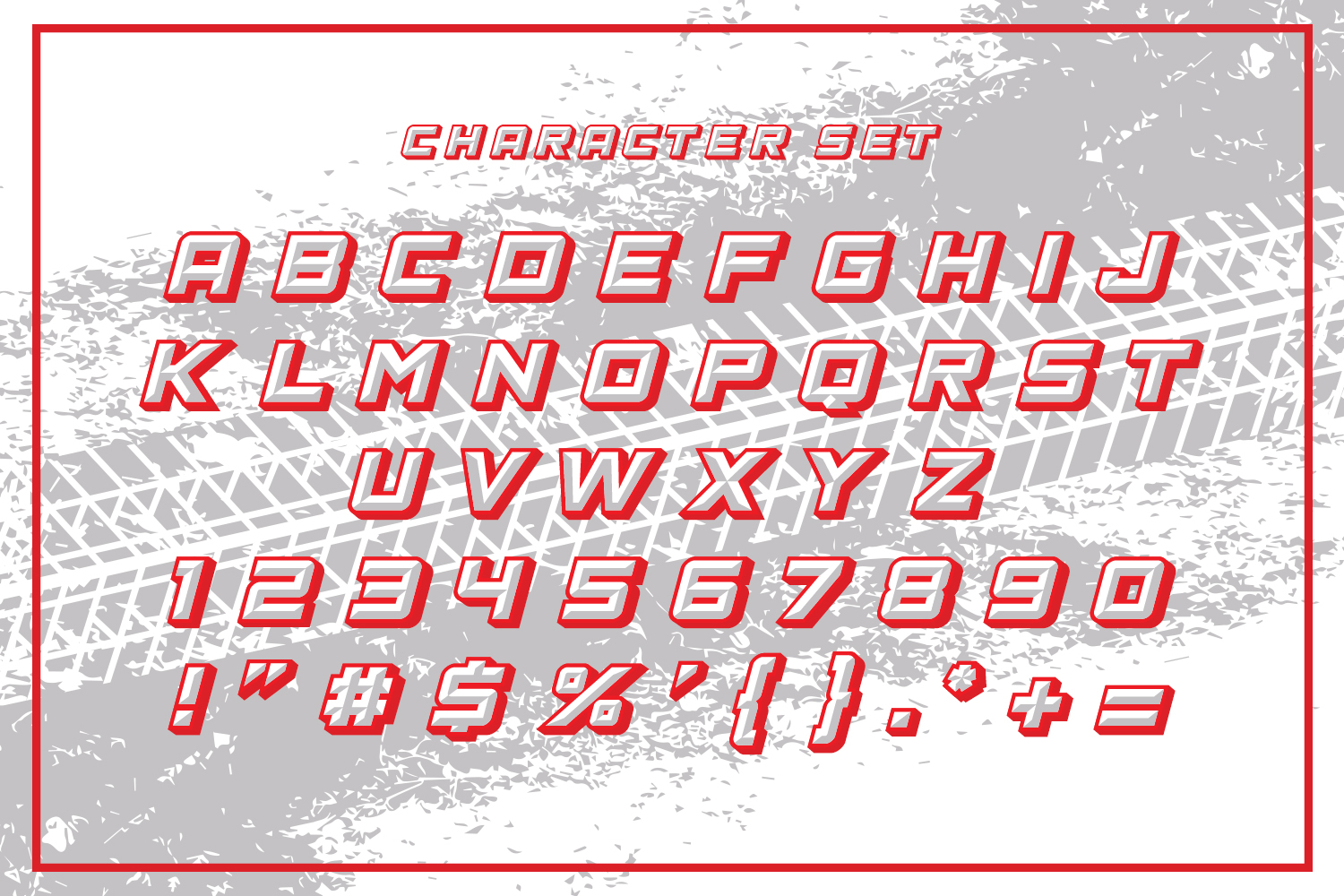The Racing Star - SVG Font