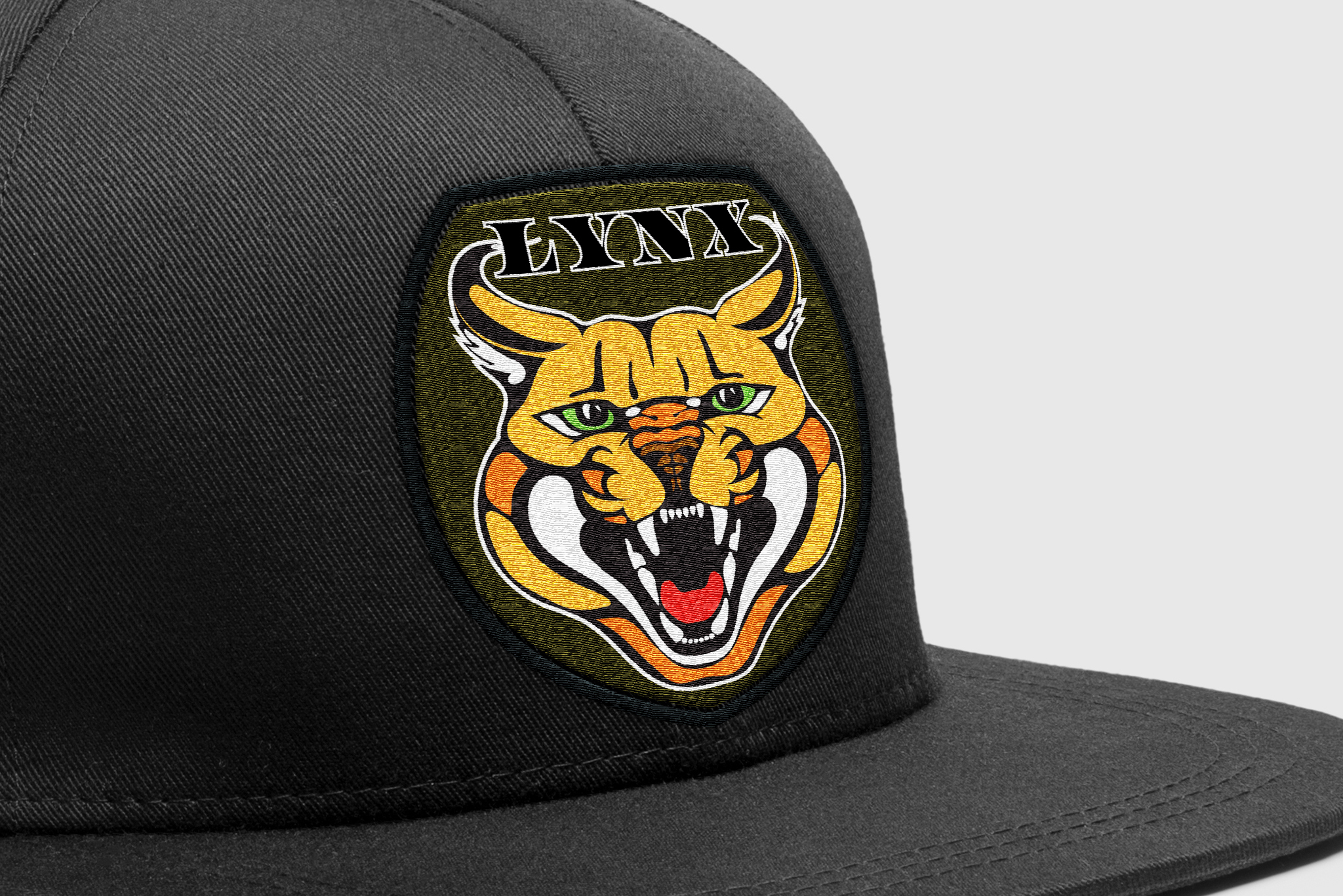 Lynx mascot logo. Wildcat head Vector illustration