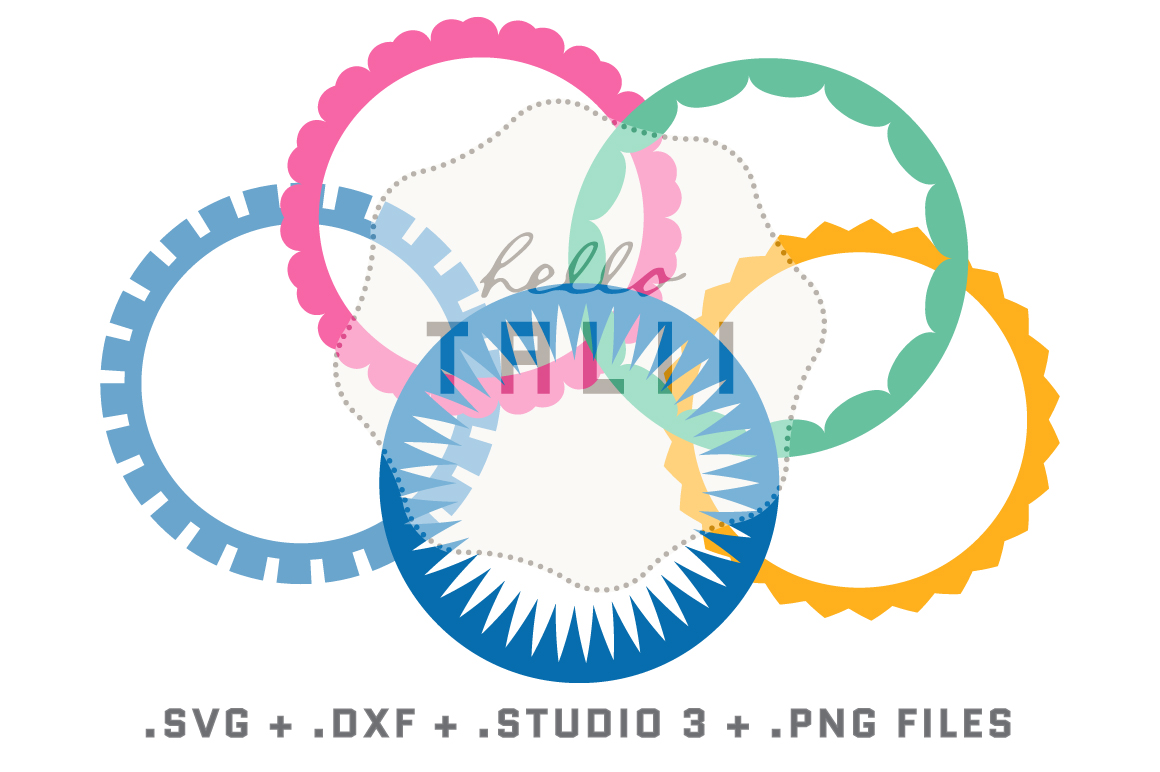 Round Frames SVG Cut Files BUNDLE (194479) | SVGs | Design Bundles