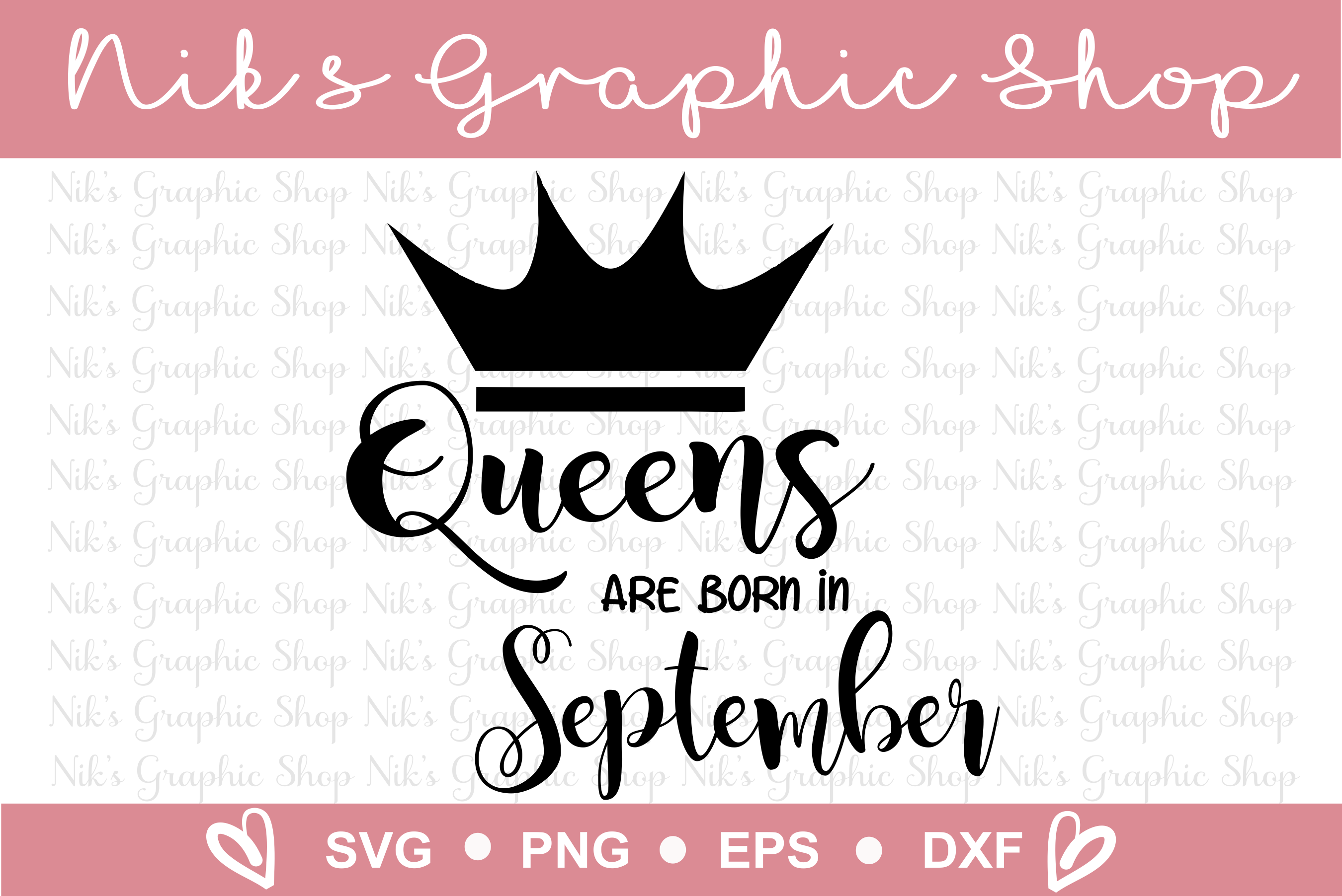September Birthday Svg, September Queen, Birthday Svg