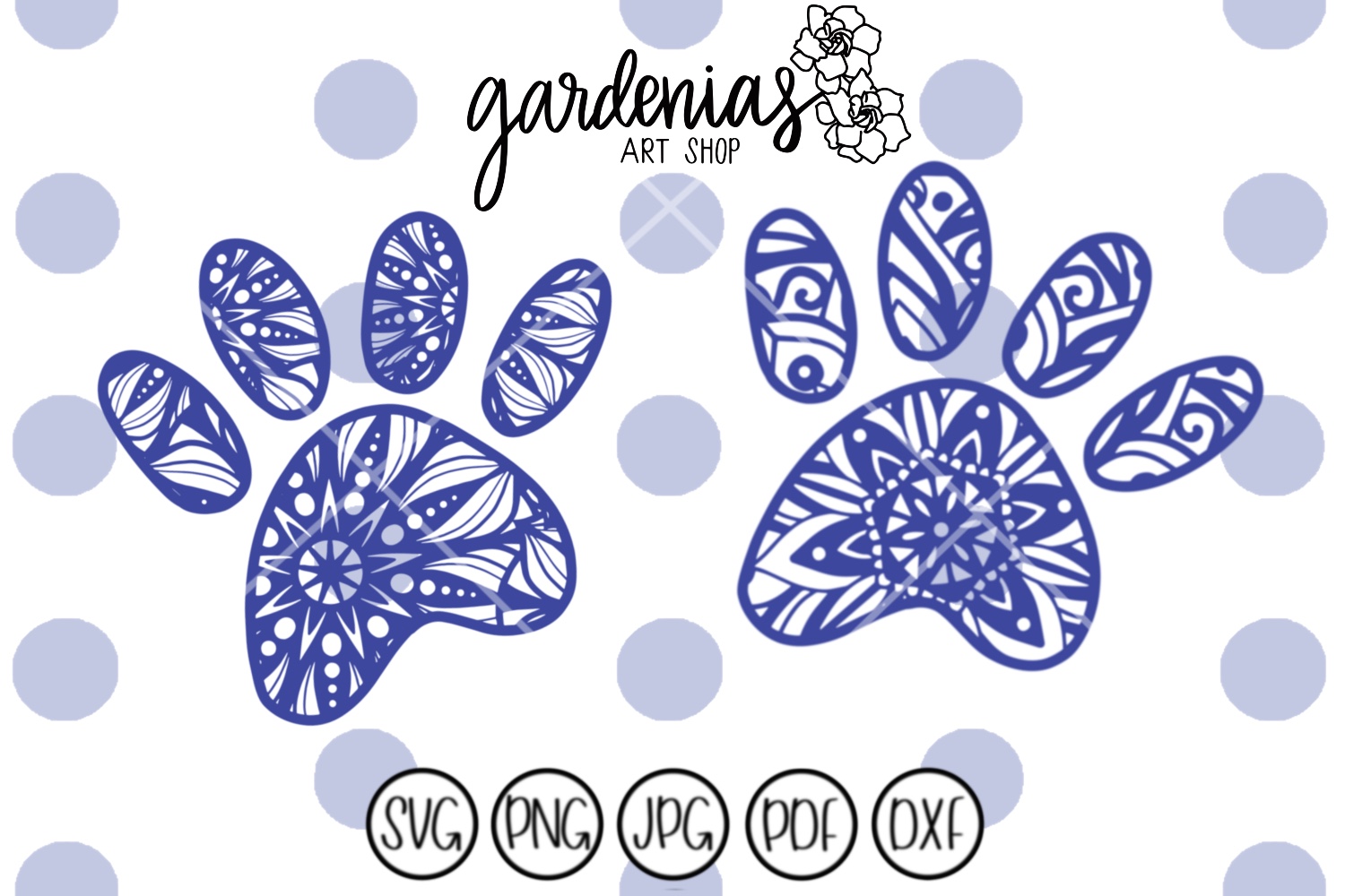 Paw Print Mandalas