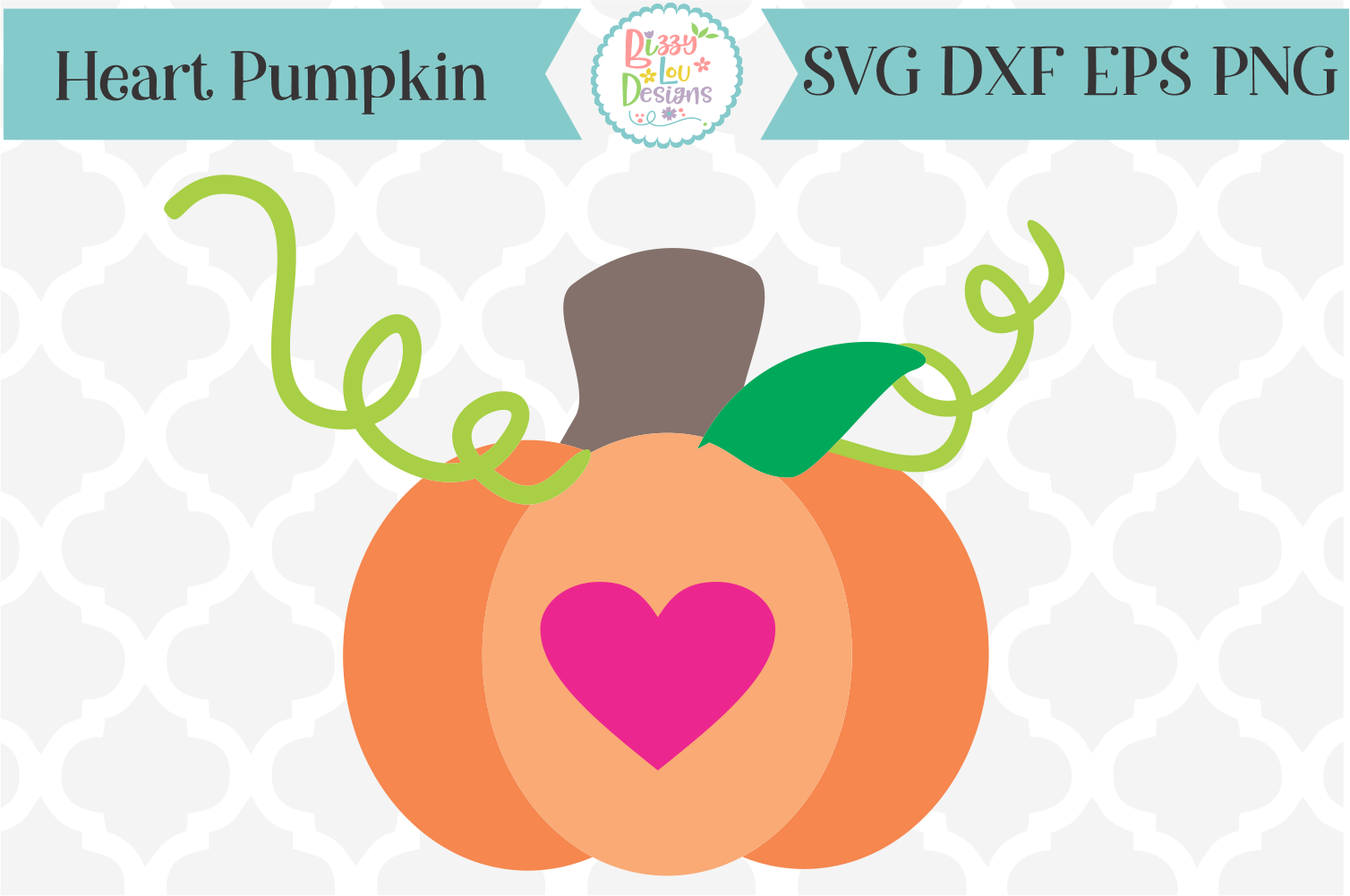 Pumpkin SVG - Fall SVG - Heart Pumpkin SVG