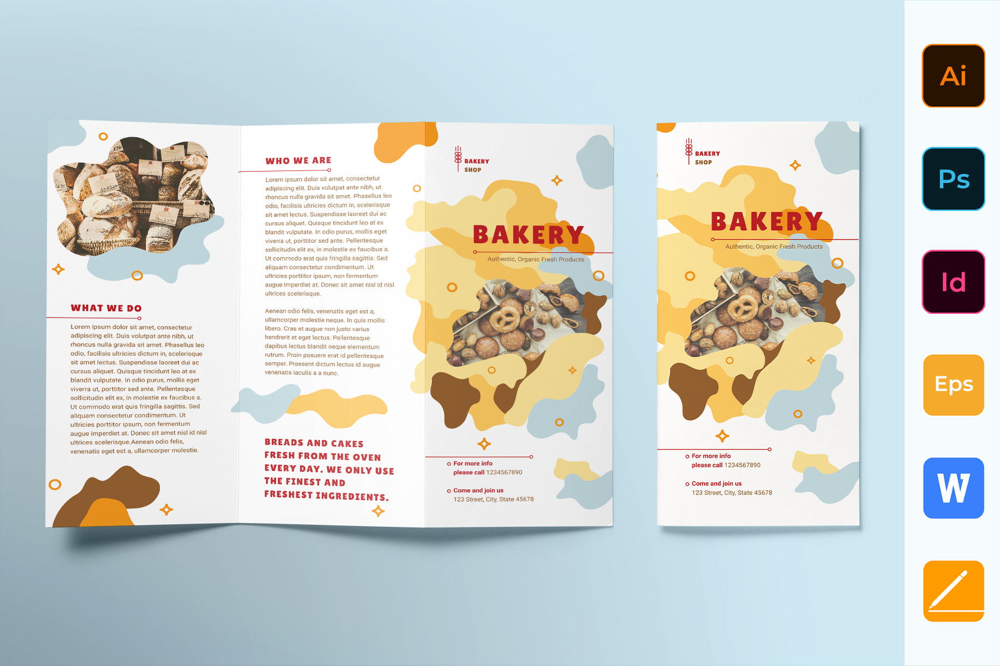 Bakery Brochure Trifold