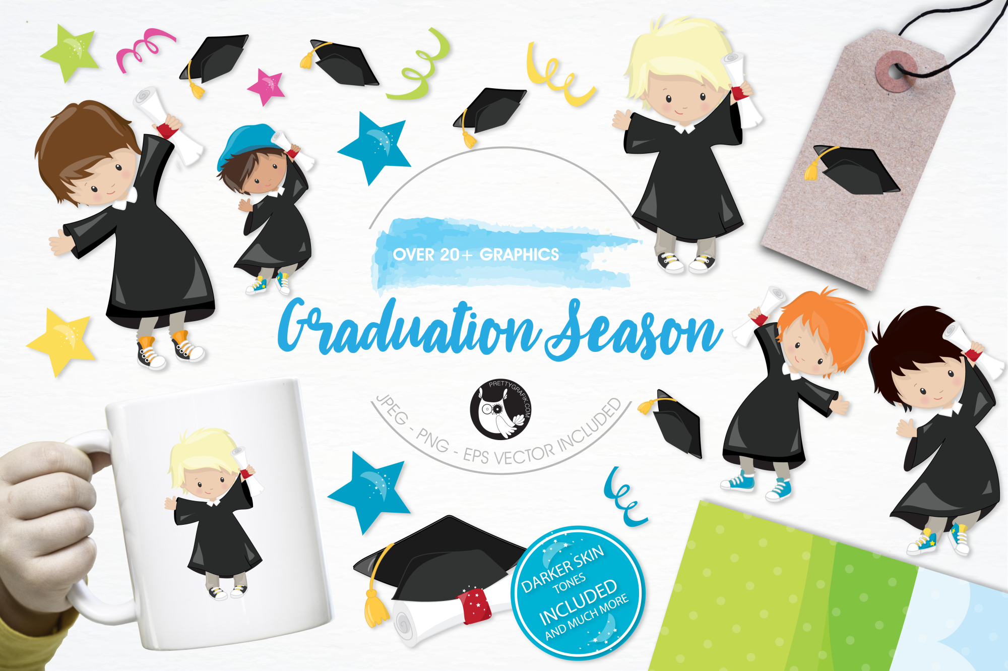 Graduation Season graphics and illustrations (14683) | Illustrations ...