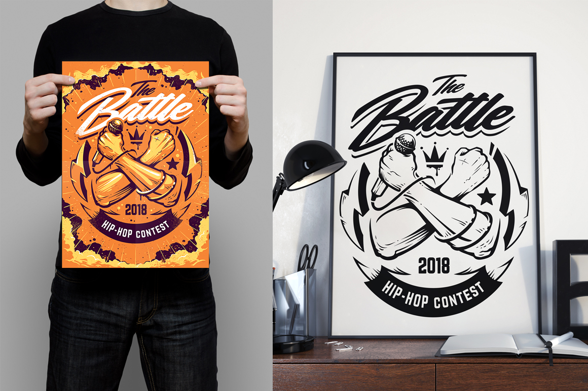 Hip-Hop Print Design | Vector Art