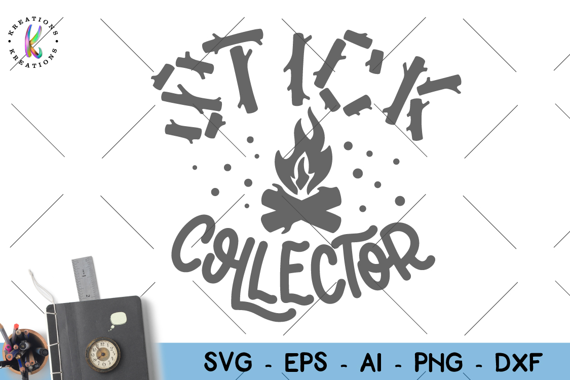 Camping -stick collector svg