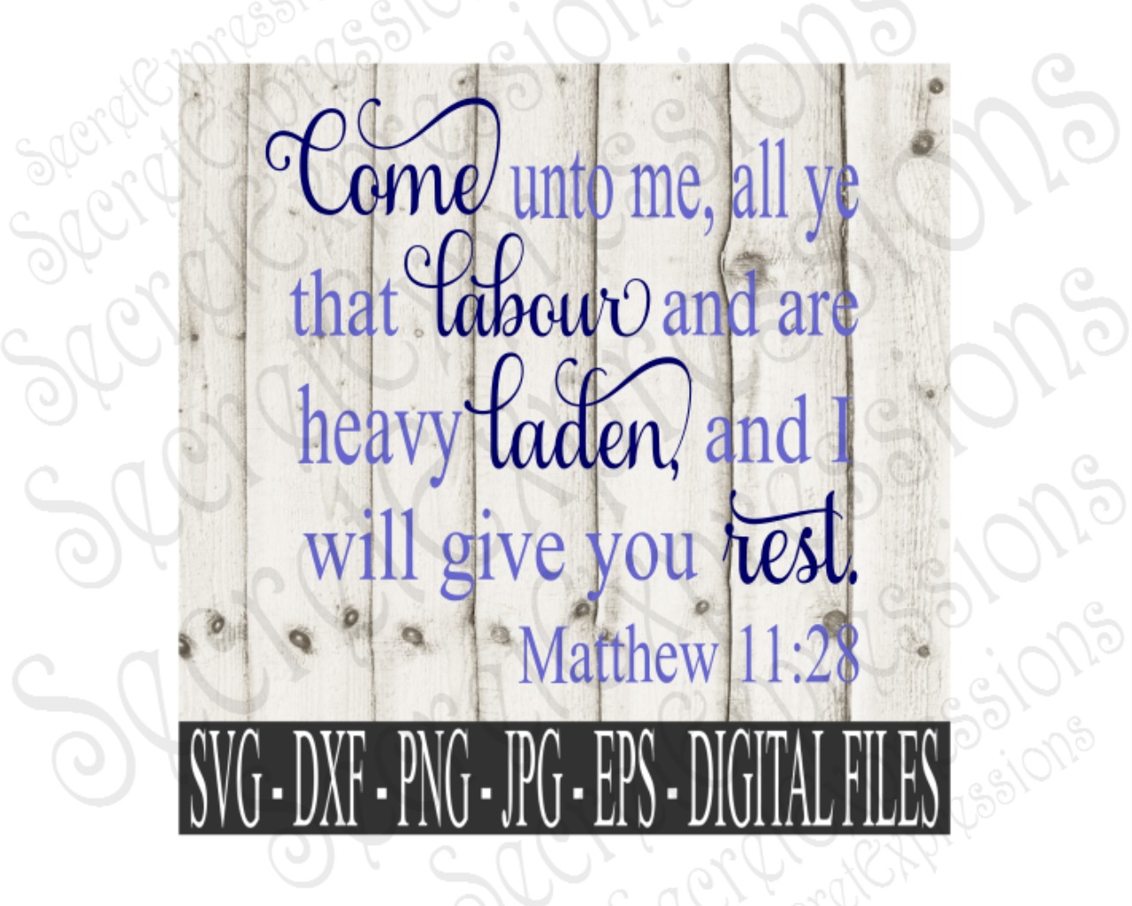 Come unto me, all ye that labour Come unto me, all ye that labour