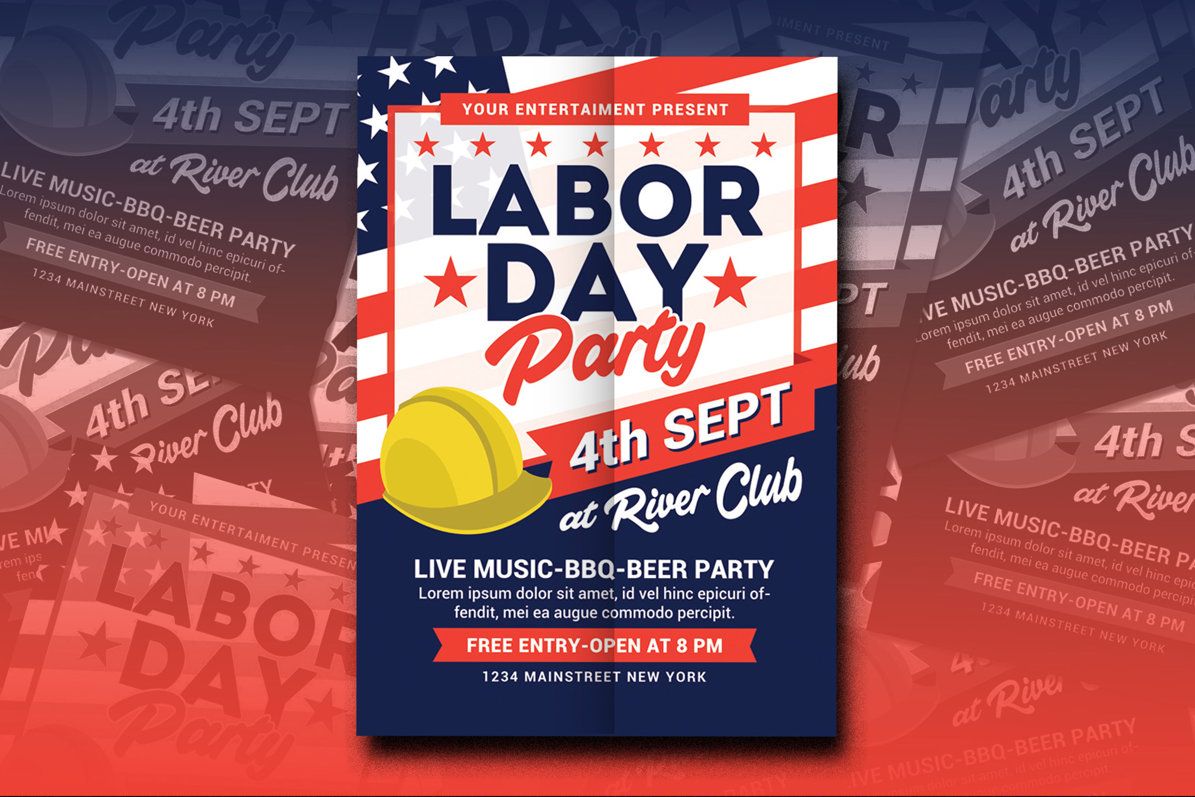Labor Day Party Flyer