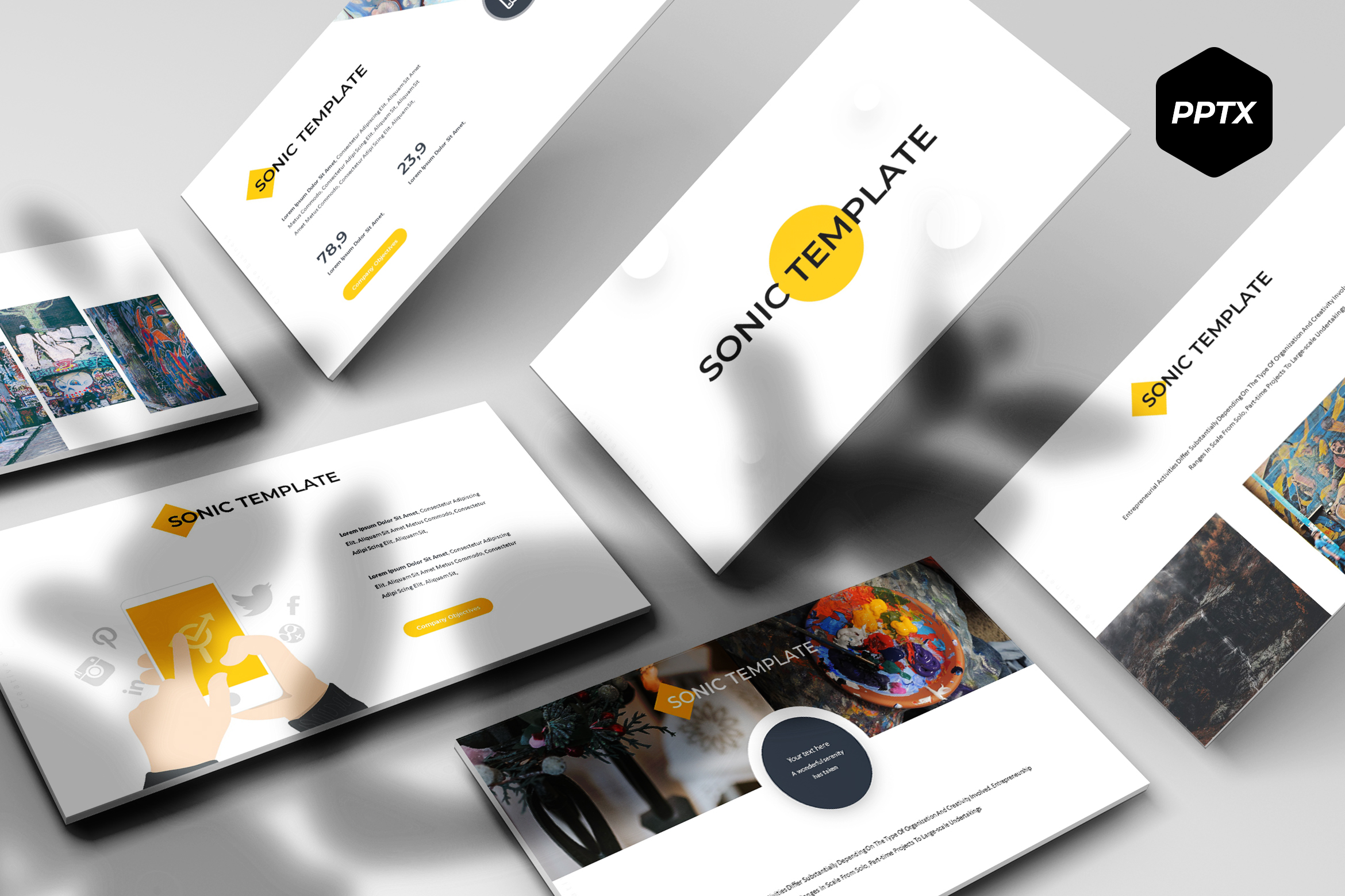 Sonic - Powerpoint Template (329669) | Presentation Templates | Design ...