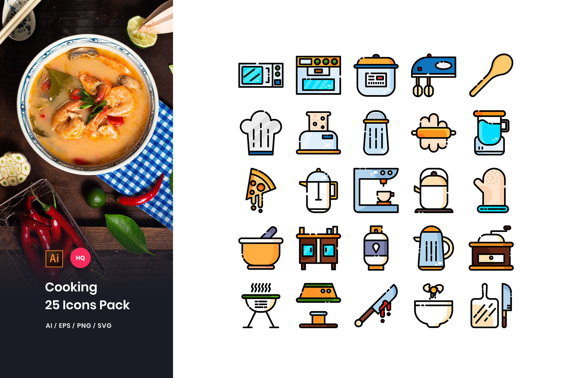 Cooking Icons Pack (532648) | Icons | Design Bundles