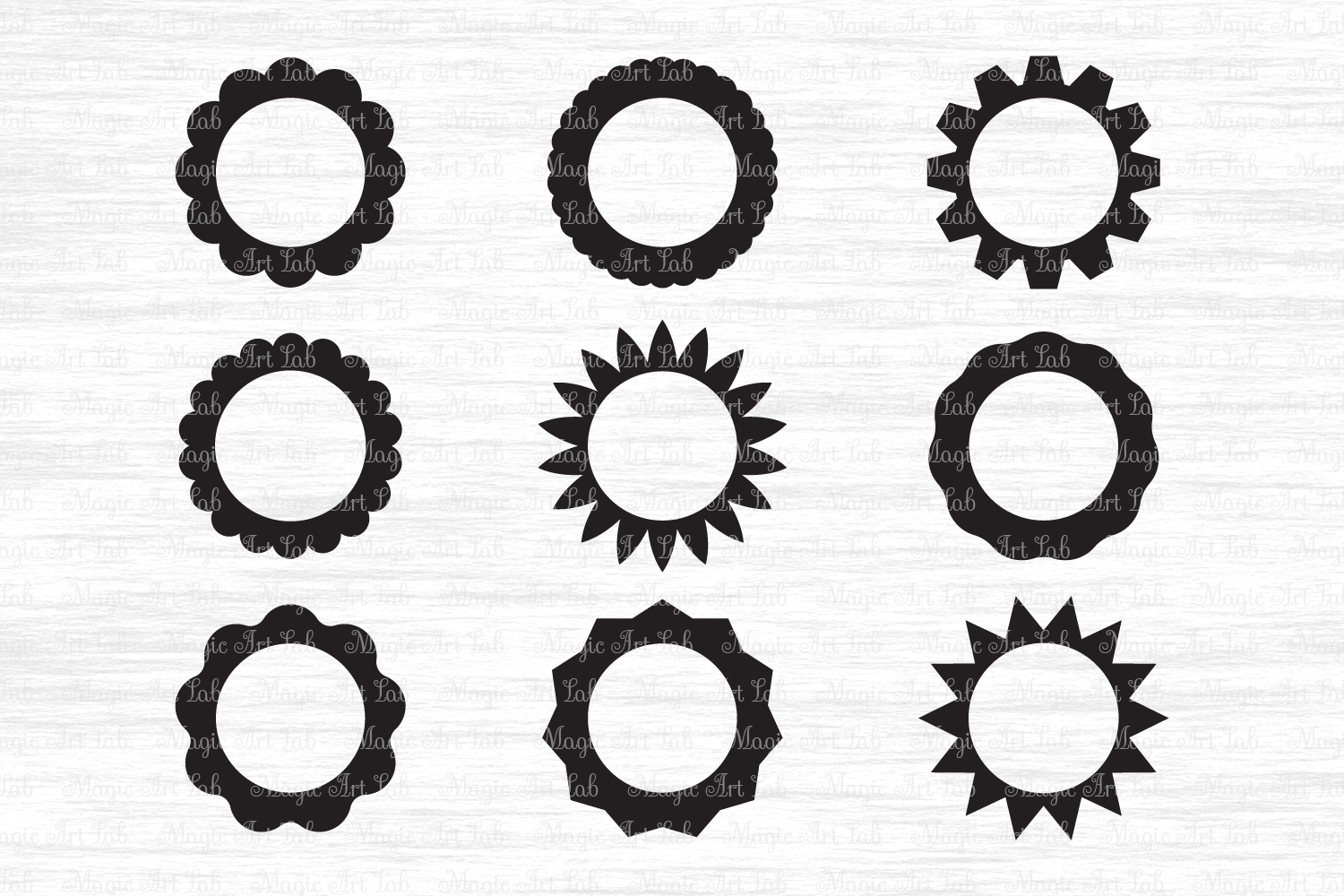 Monogram frames SVG, DXF, EPS, AI, PNG, PDF, JPEG (112350) | SVGs ...