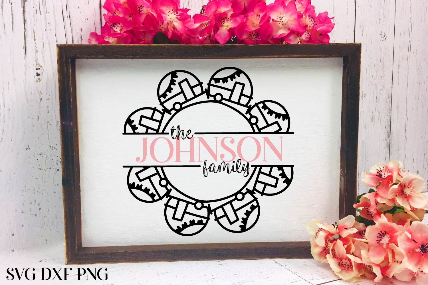 Huge Family Name Rounds SVG Bundle - Cuttable Frames Set