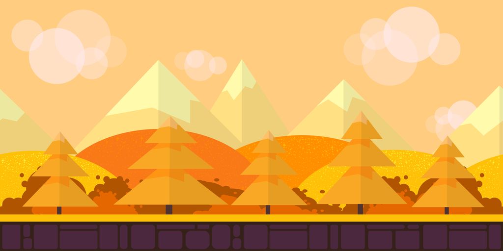 Flat Game Constructor + 6 Seamless Backgrounds