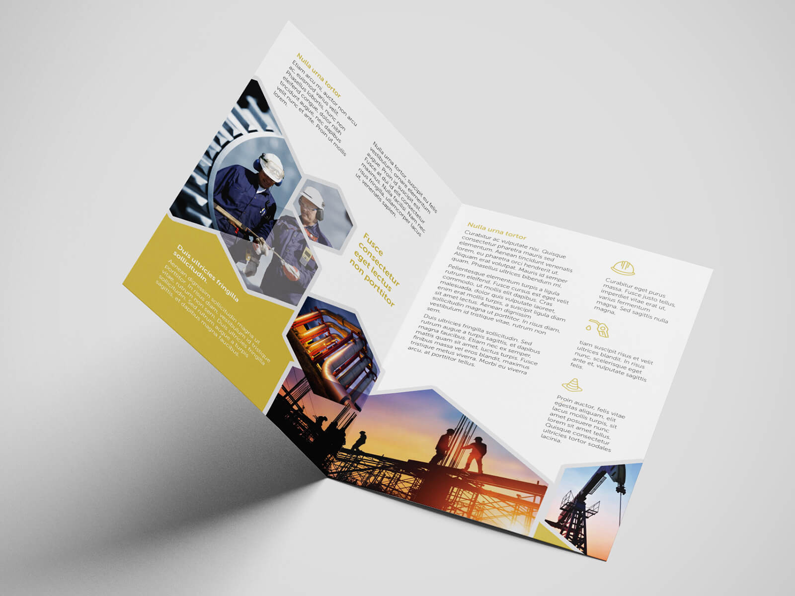 Half Fold Oil and Gas Brochure Template (75224) | Brochures | Design ...