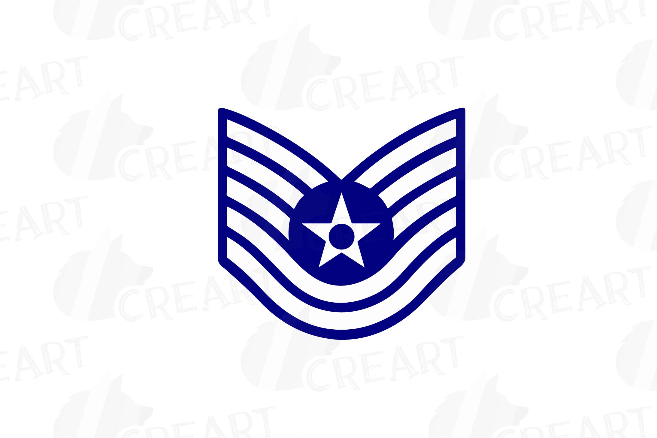 Us Air Force Enlisted Rank Insignia Collection Us Af Vector