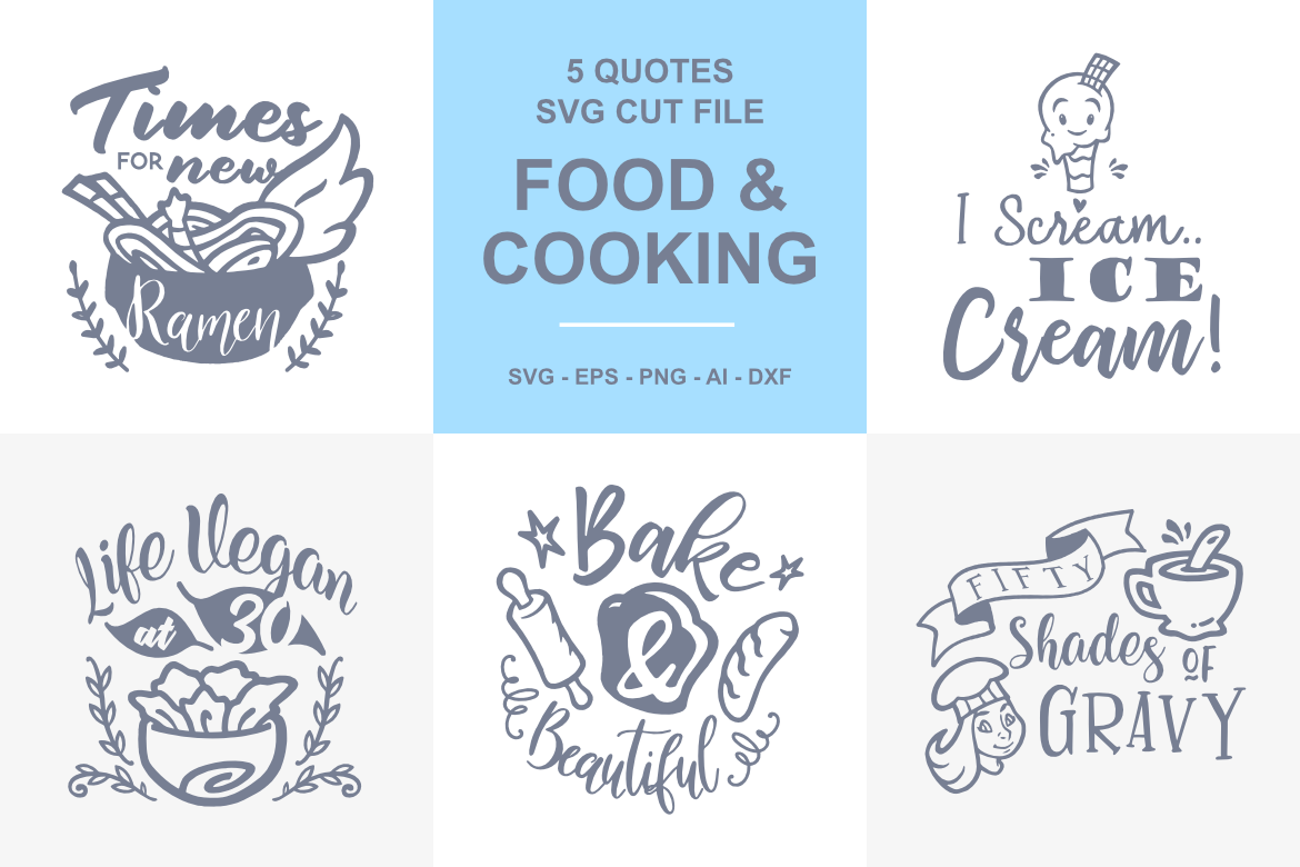 5 Cooking and Food Quotes SVG - 02