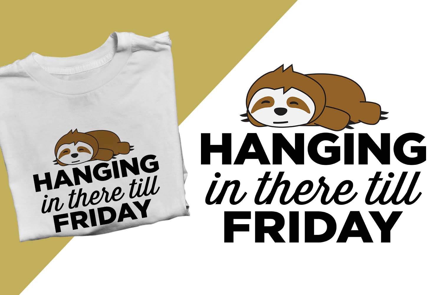Hanging in there till friday Funny Printable (433601) | Printables ...