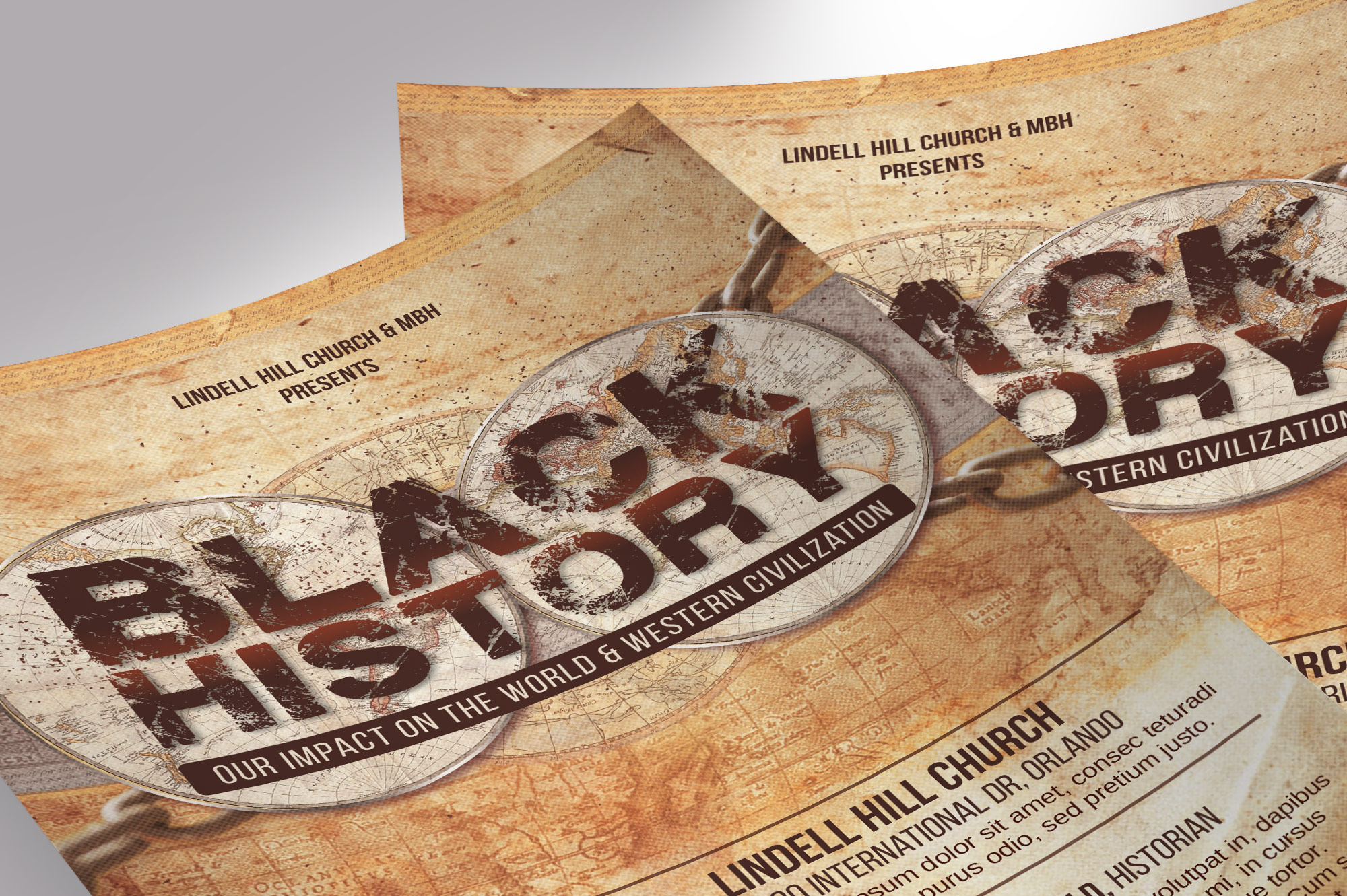 Black History Flyer Word Publisher Template | 5 Backgrounds
