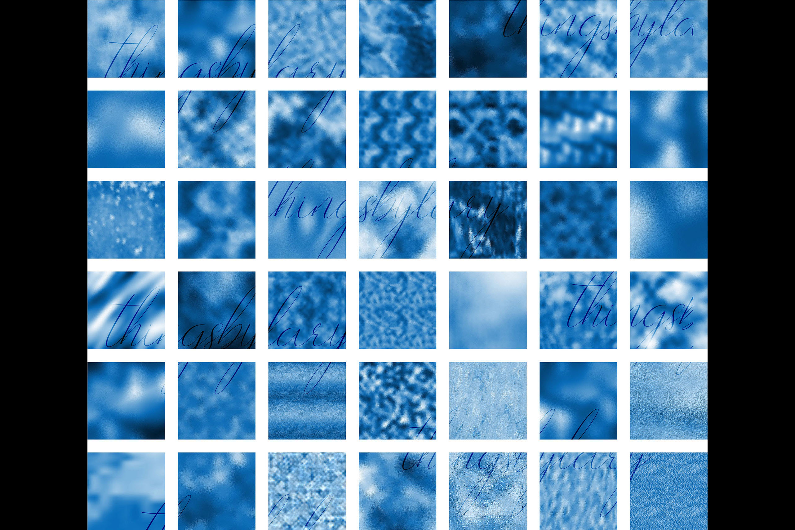 42 Royal Blue Metallic Foil Texture Digital Papers