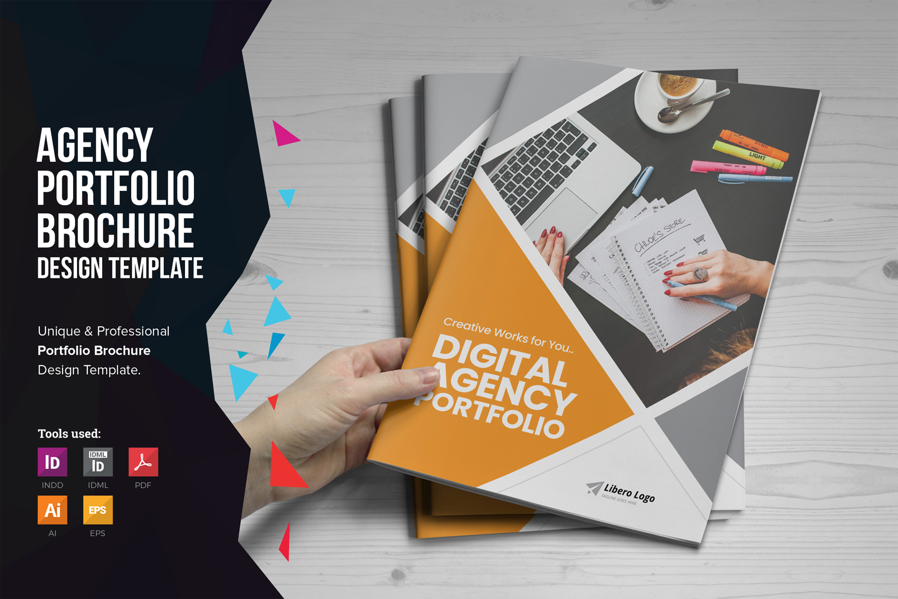 Digital Agency Portfolio Brochure V1 111759 Brochures Design Bundles