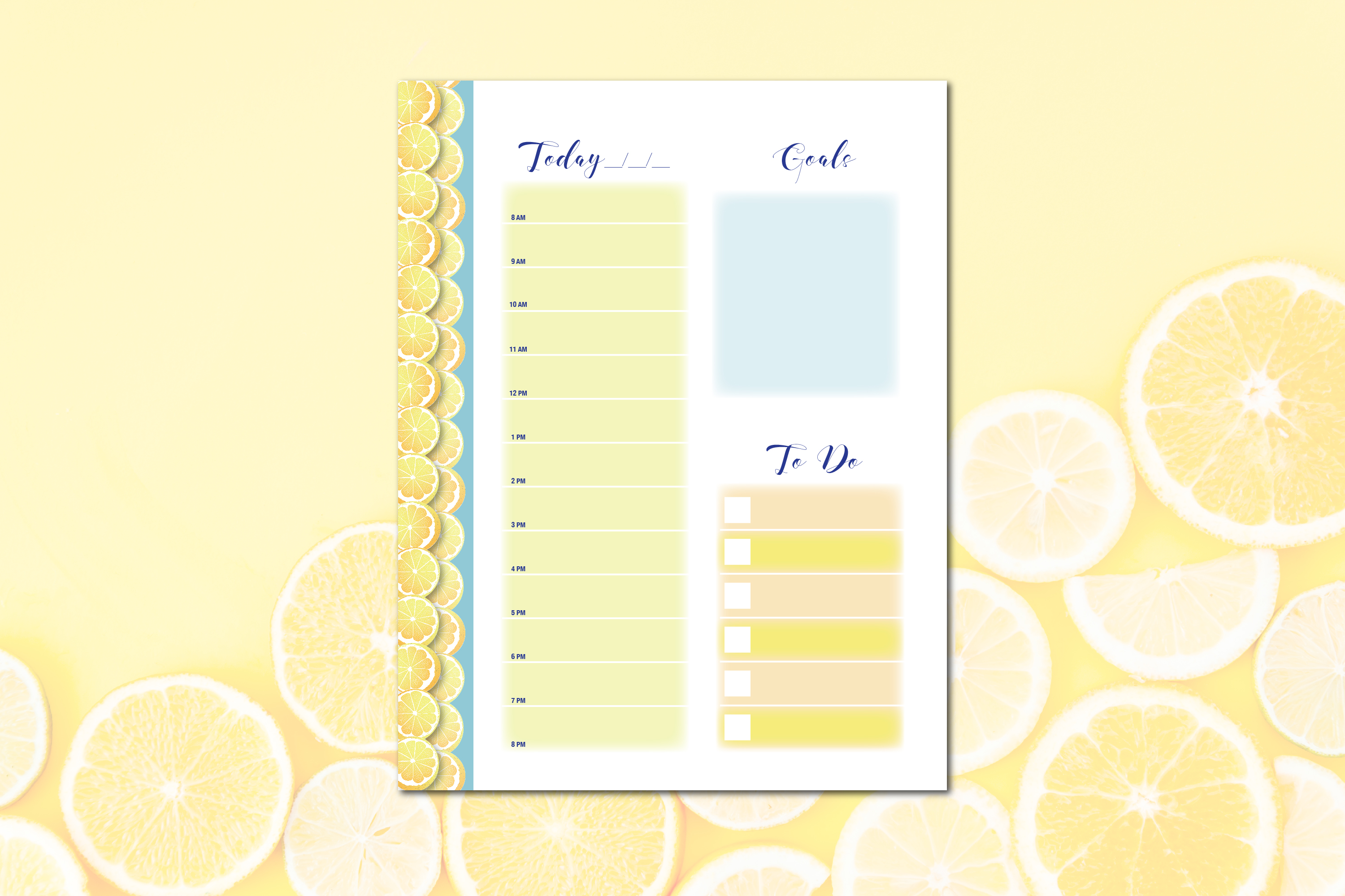 Lemon Planner Printable BUNDLE, A4, Letter and classic HP (302853 ...