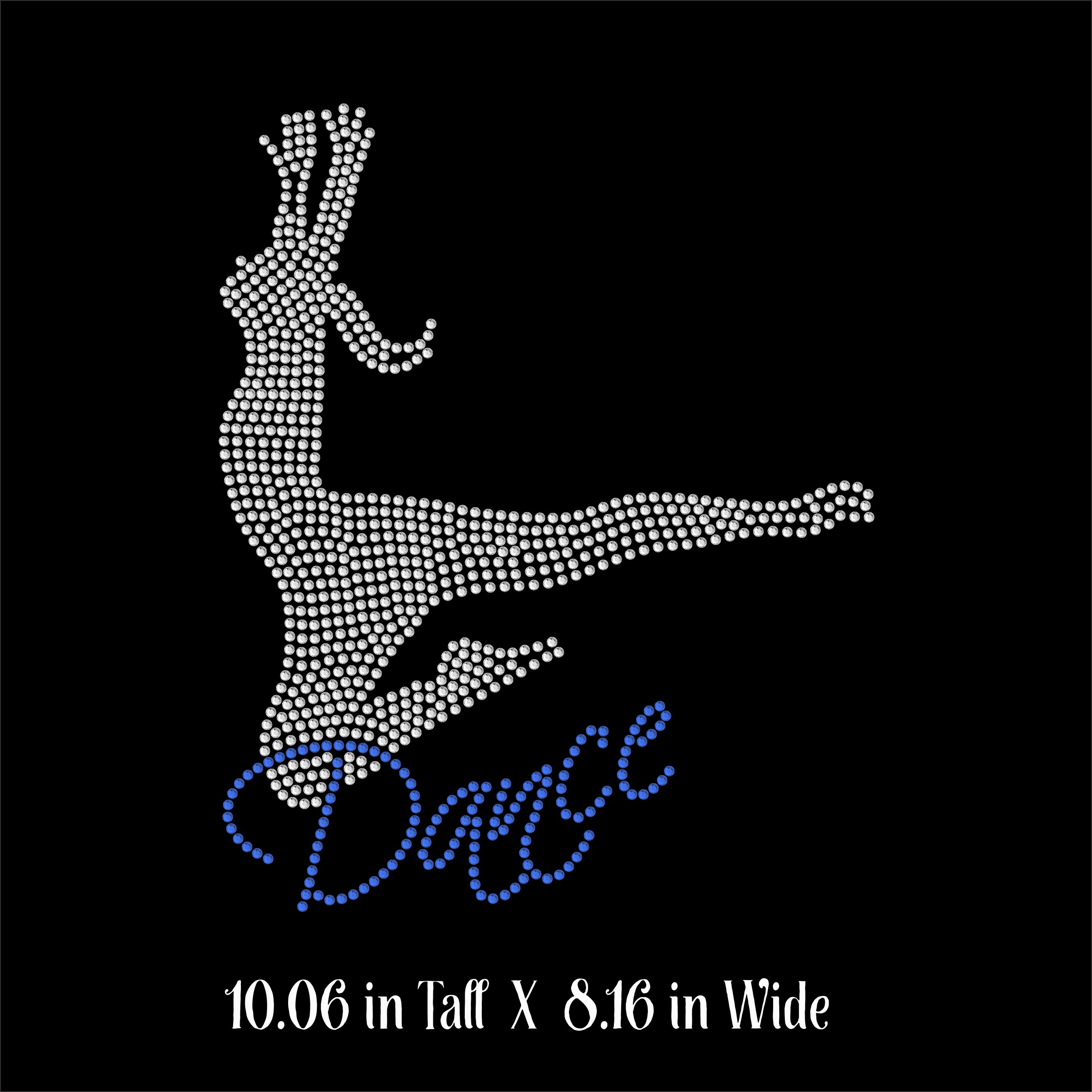 Dance - Dancer Rhinestone Template Digital Download R1