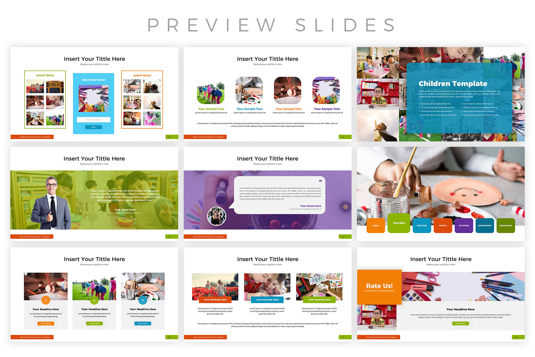 Children Presentation Template (128029) | Presentation Templates ...