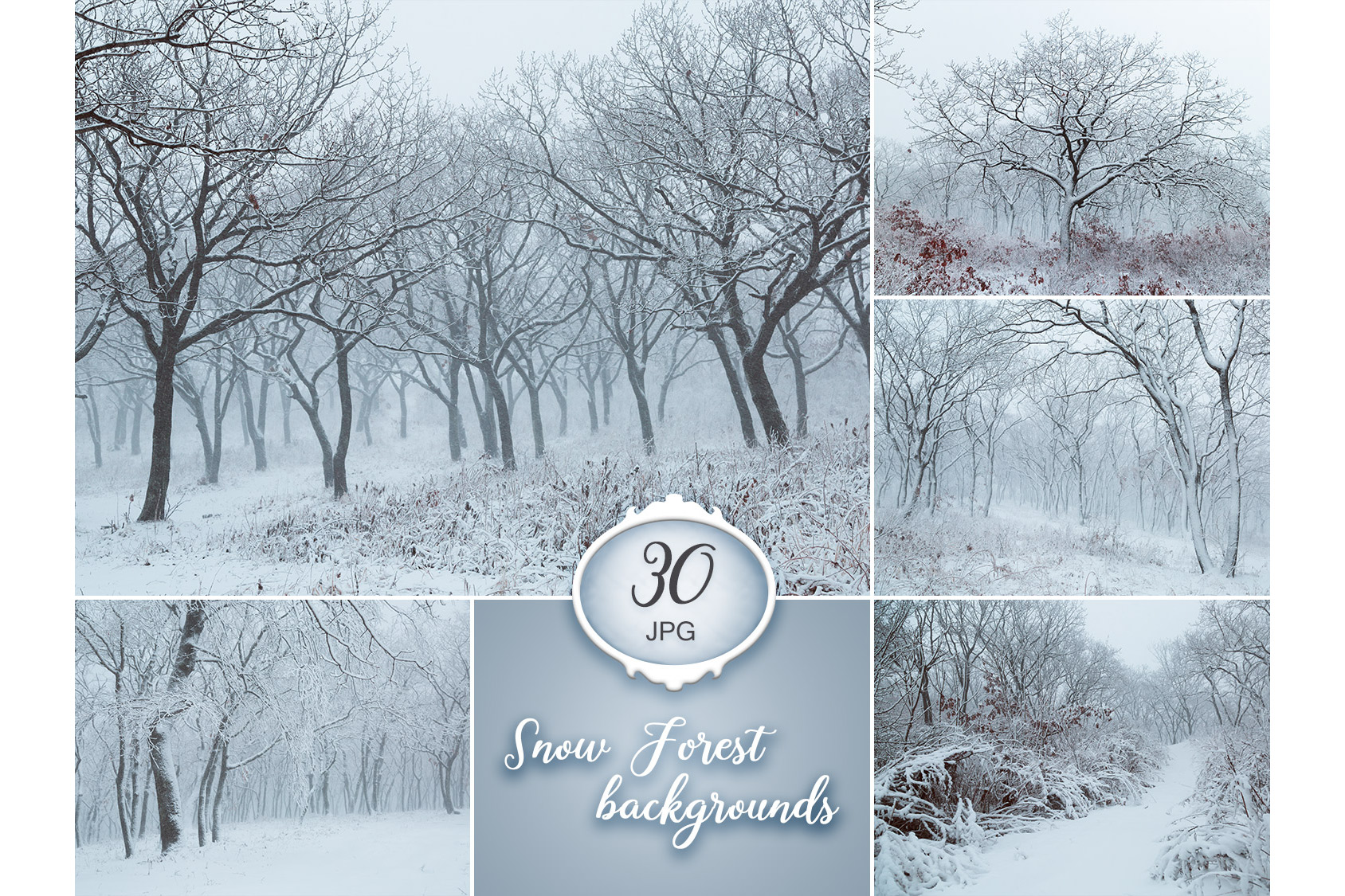 30 Winter Digital Backgrounds