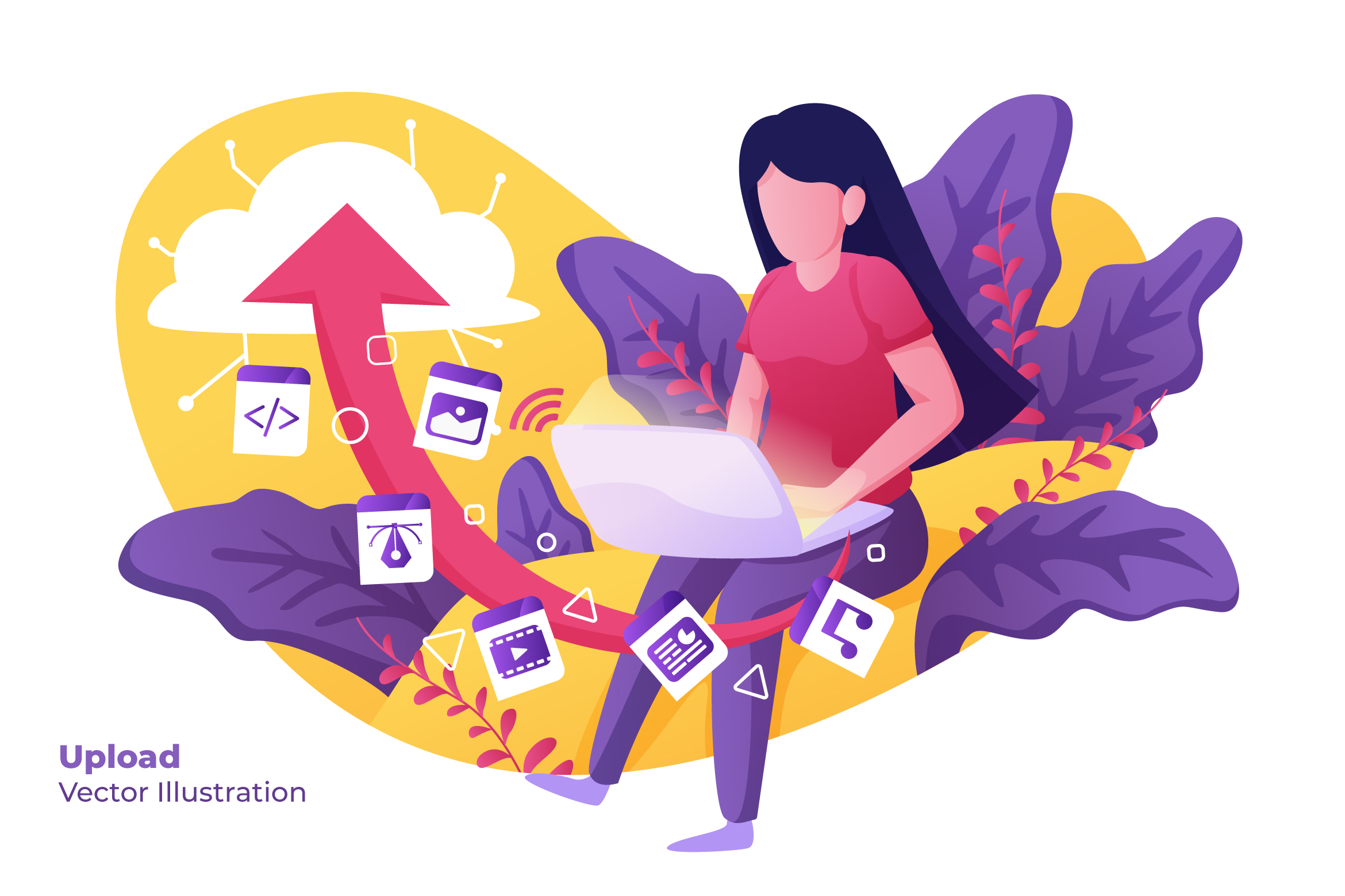 Upload - Vector Illustration