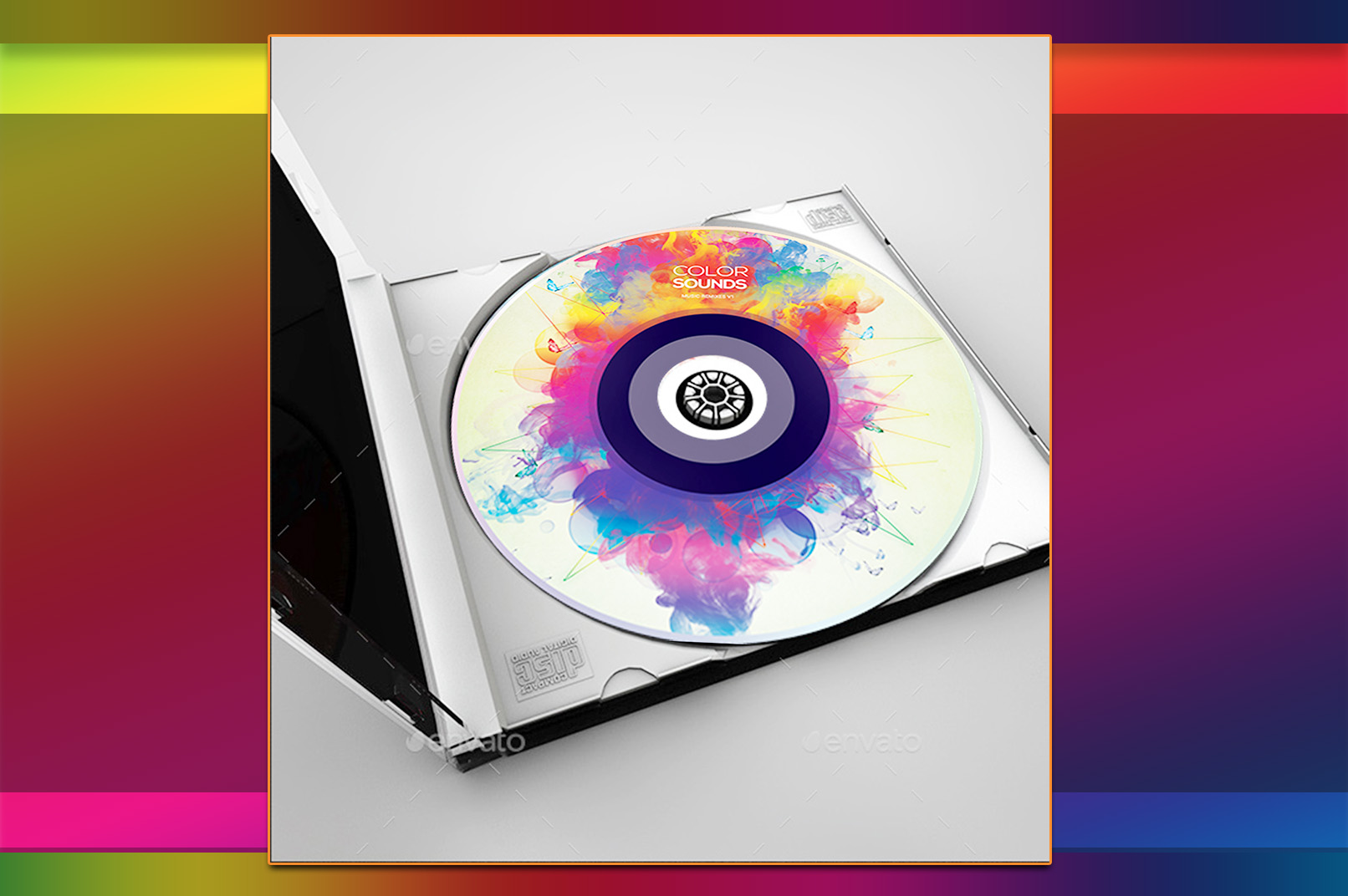 Color Sounds Music Remixes CD/DVD (85294) | Branding | Design Bundles