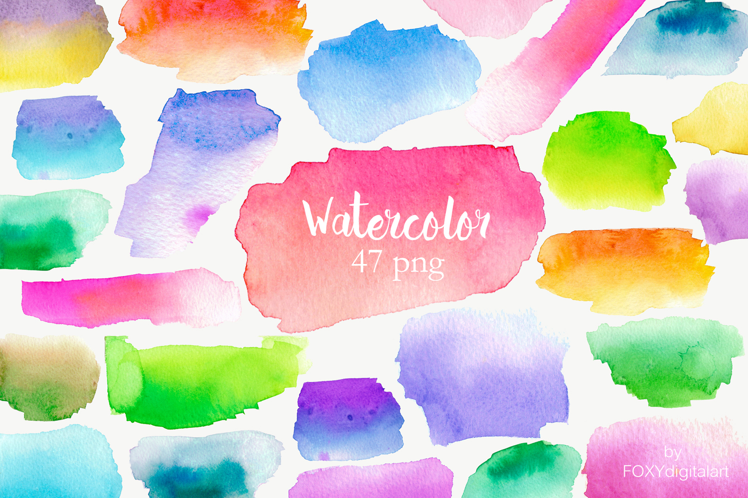 Watercolor Background Watercolor Blotches (149416) | Illustrations ...