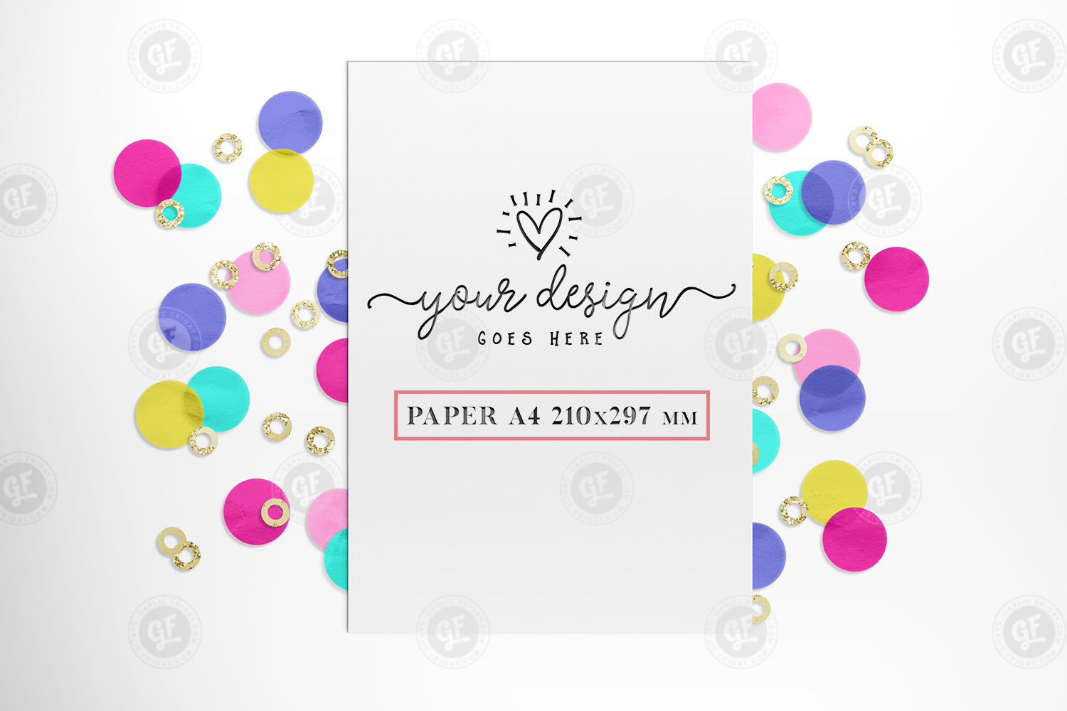 Giant Confetti Stock Image & Mockup Bundle