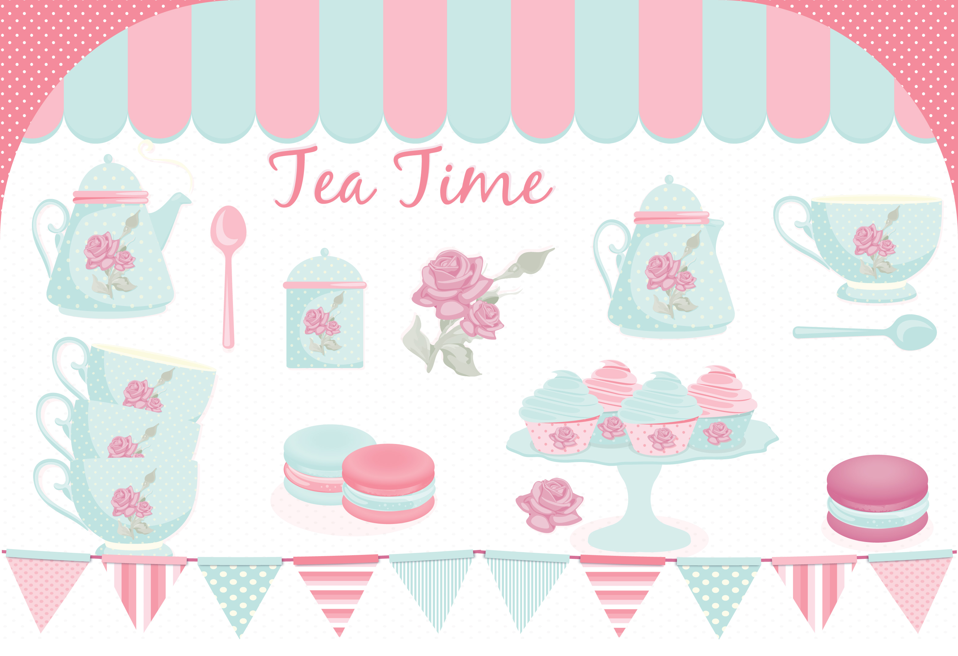 Tea time clipart, Tea time graphics