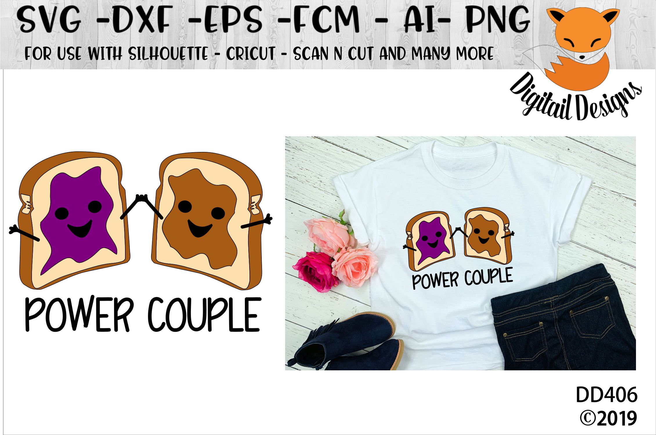 PB & J Power Couple SVG