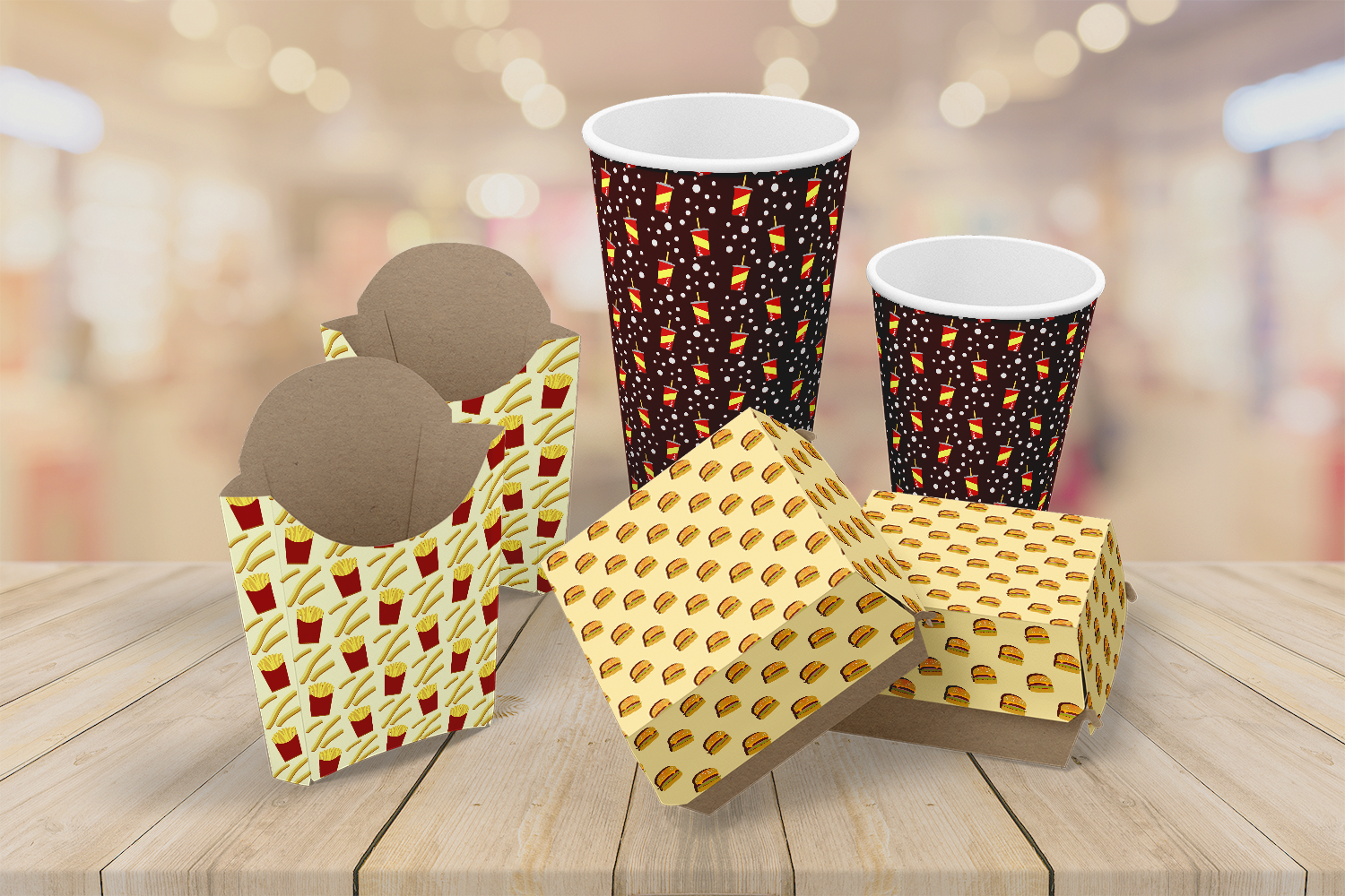 Fast Food Digital Patterns