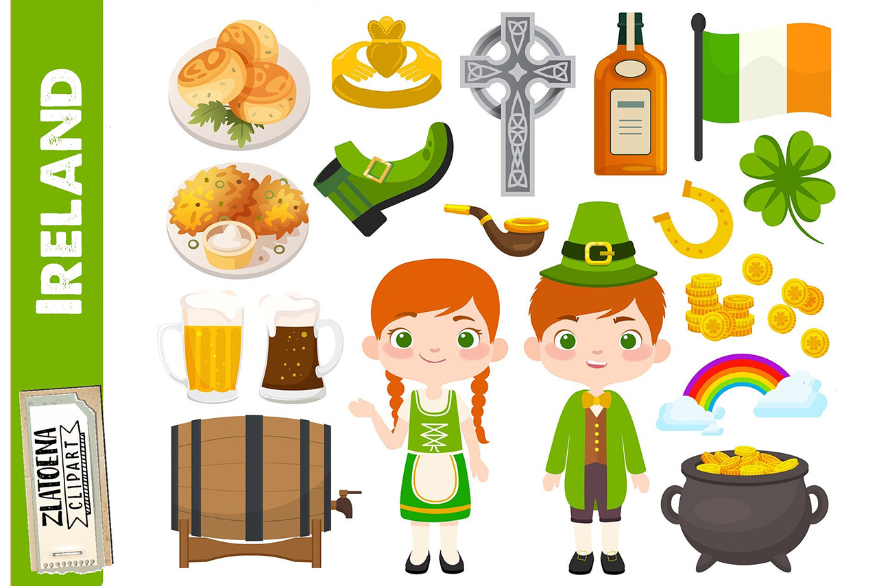 Ireland clip art Irish graphics St Patricks Day Clipart