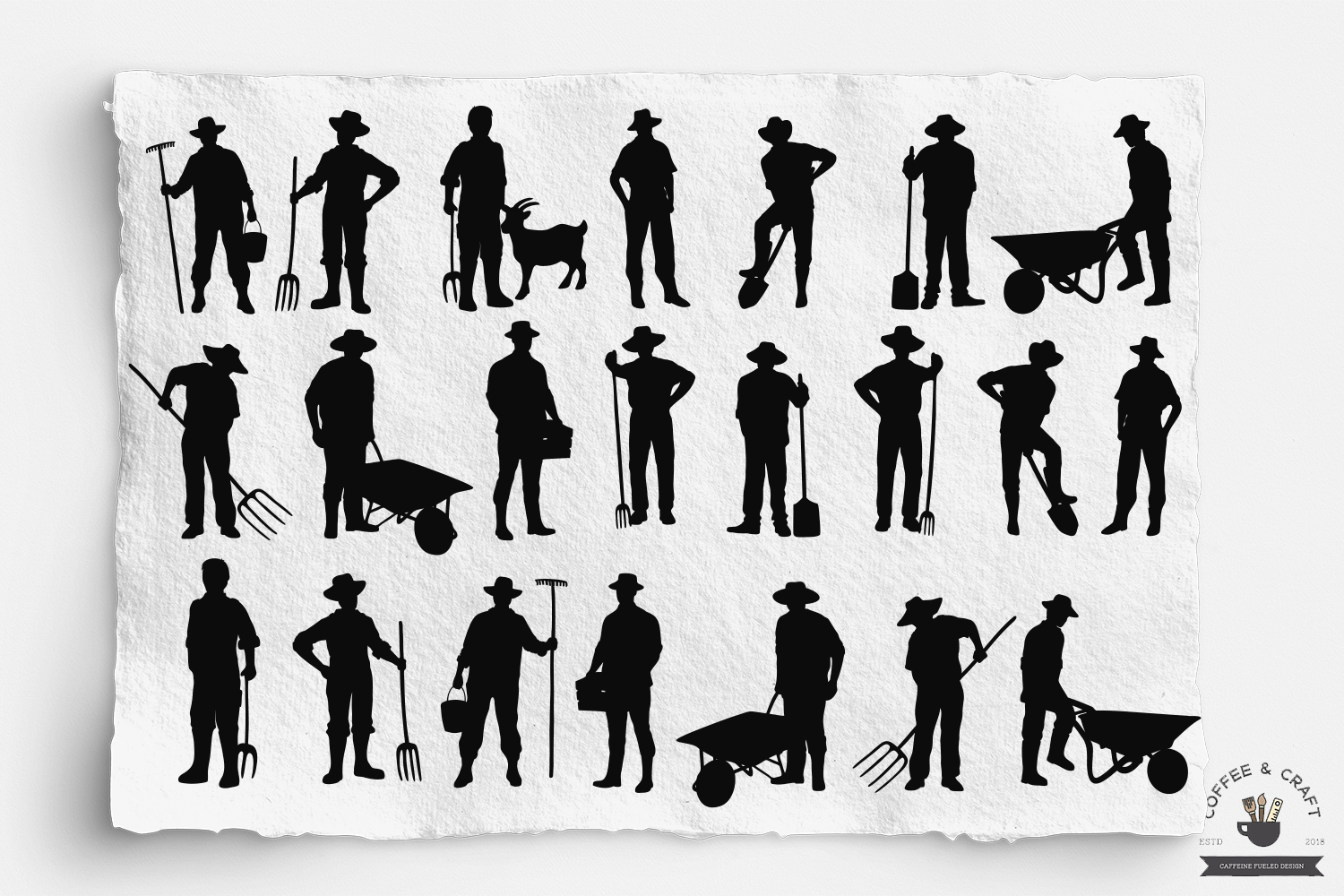 Farmer Silhouettes
