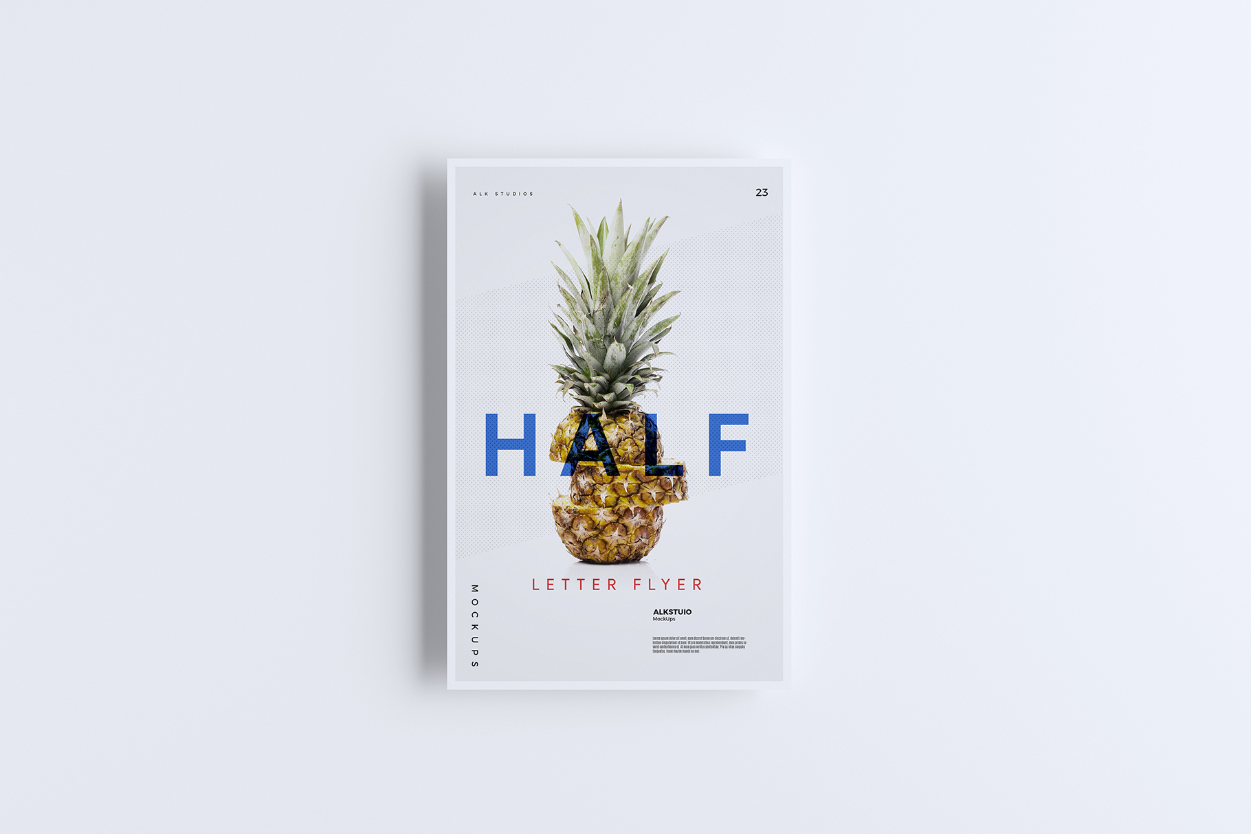 Half Letter Flyer Mockup