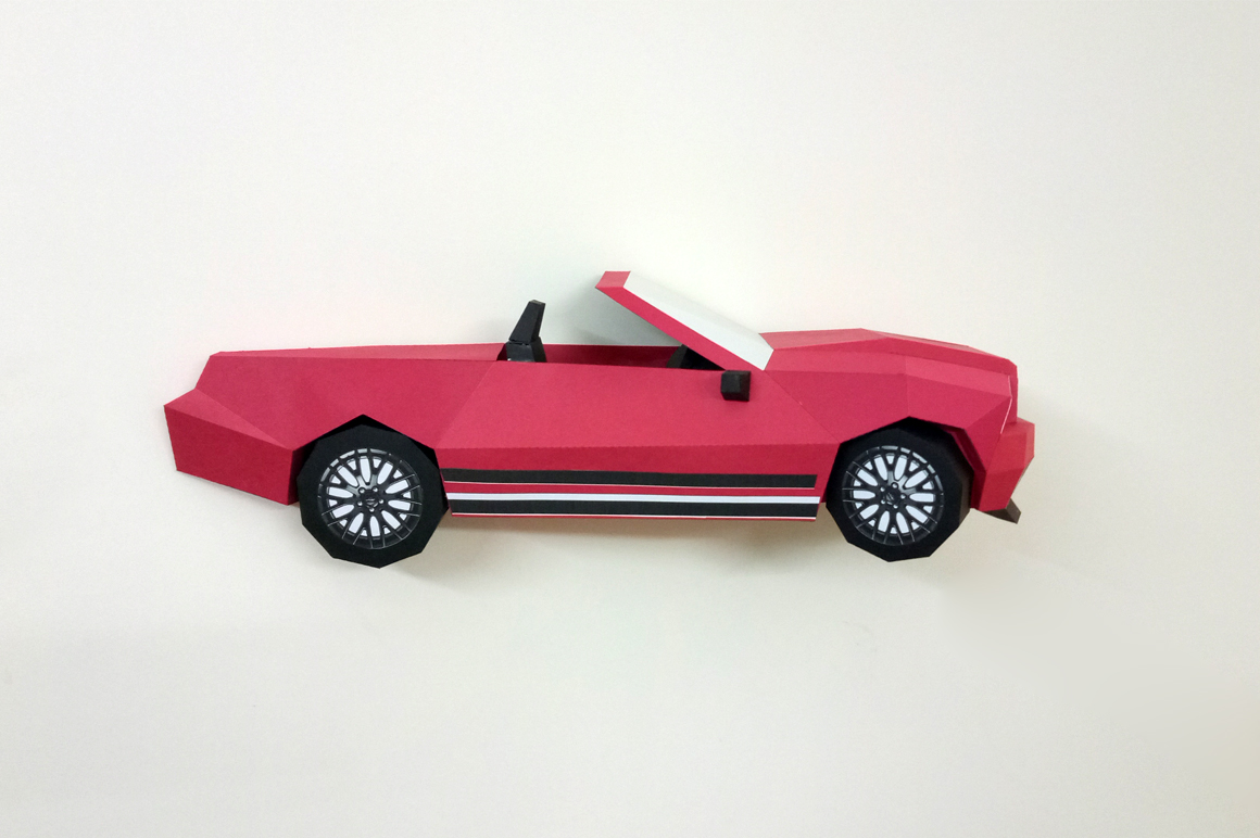 DIY Ford Mustang - 3d papercraft