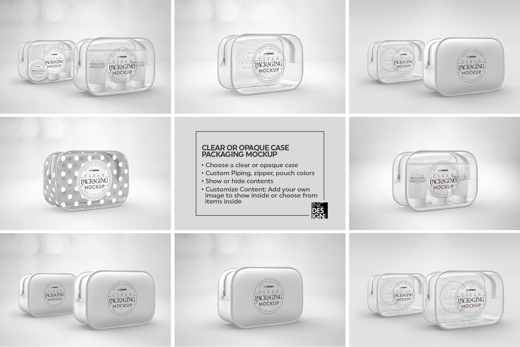 Clear or Opaque Case Packaging Mockup (268257) | Branding | Design Bundles