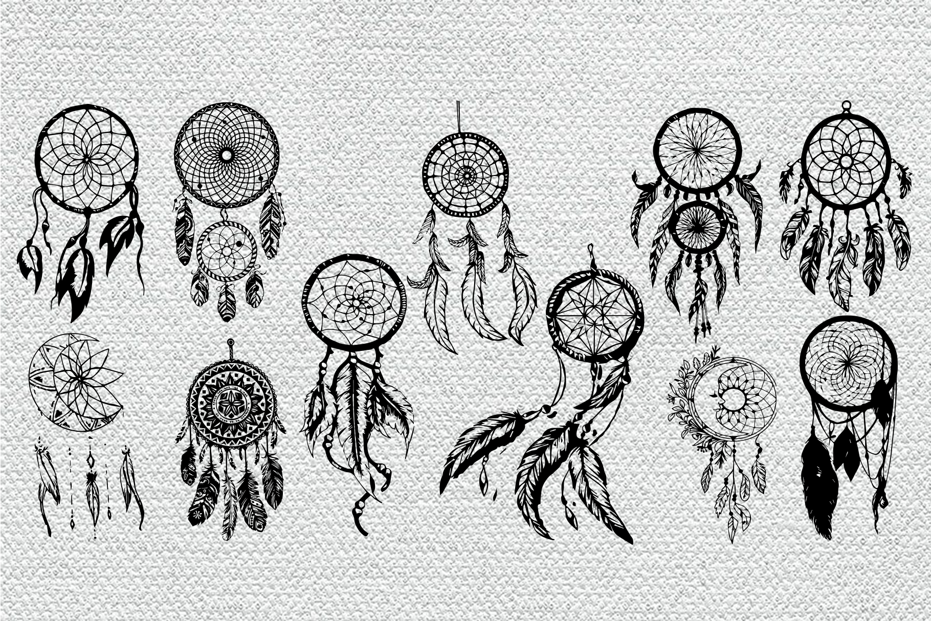 Dream catchers vector collection