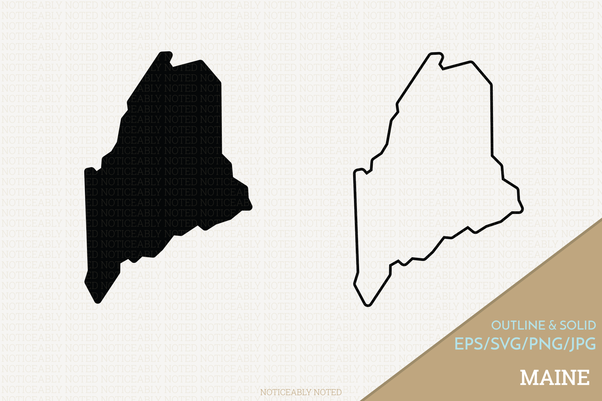 Maine Vector / Clip Art (15789) | Illustrations | Design Bundles