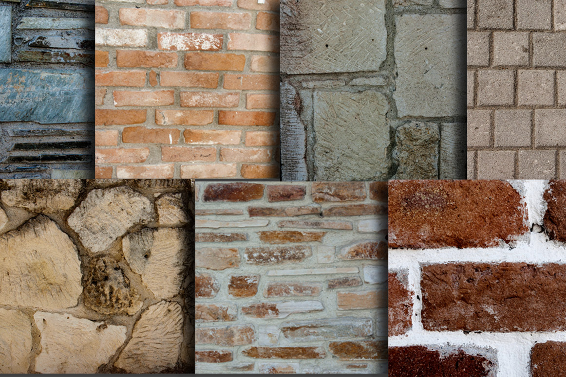 Brick digital paper pack