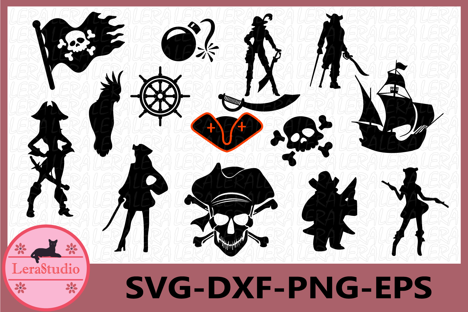 Pirate SVG ,Pirates Silhouettes, Pirate Clipart, Vector