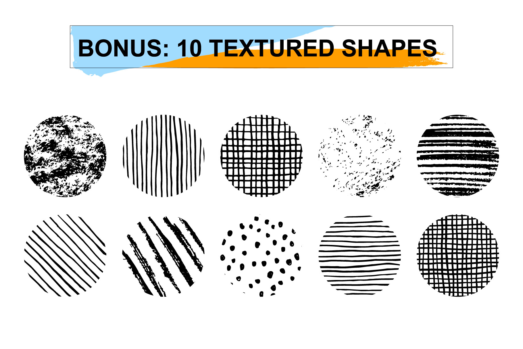 Brush shapes & strokes (131093) | Decorations | Design Bundles