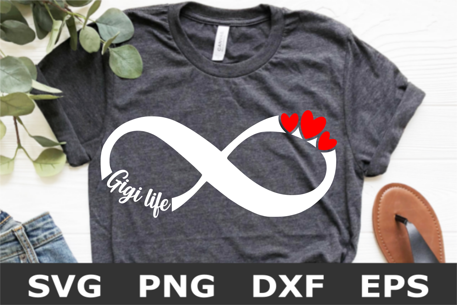 Infinity Love Gigi Life - A family SVG Cut File