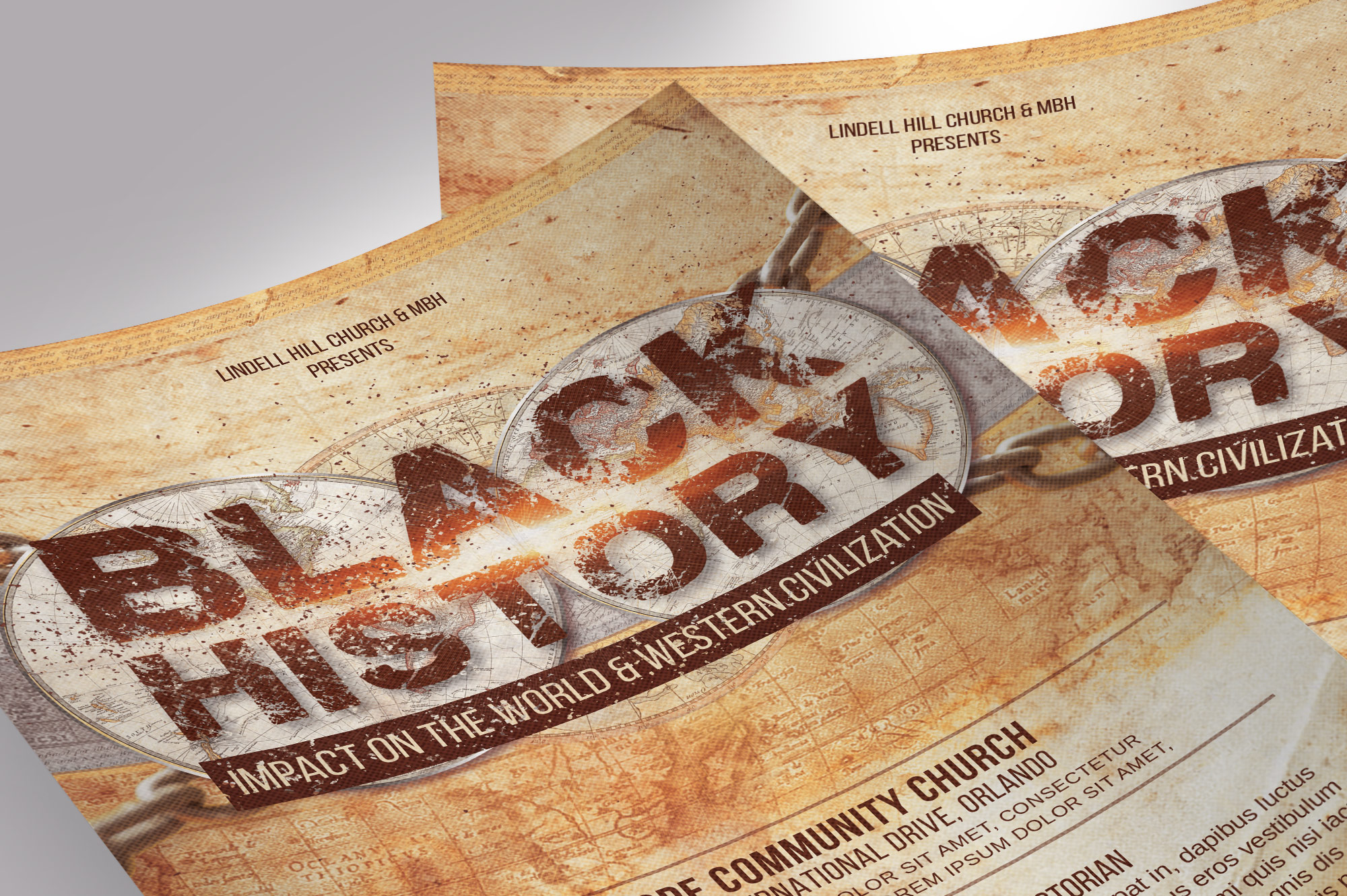 Black History Flyer Photoshop Template (468570) | Flyers | Design Bundles