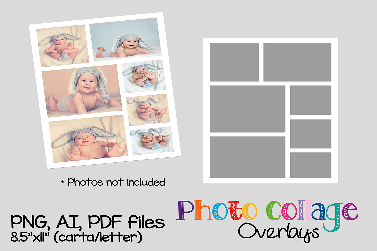 15 Photo collage templates bundle